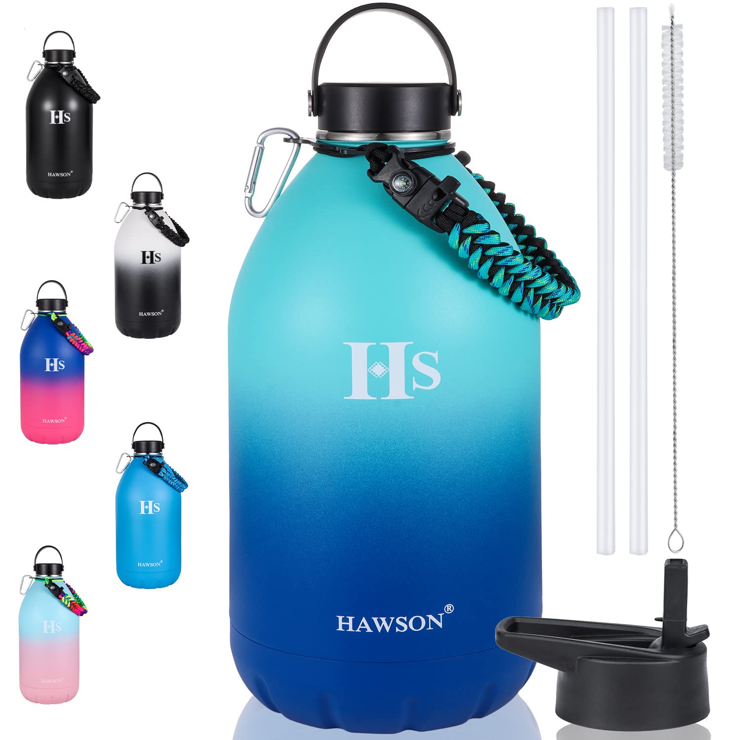 Buy HAWSON Big 1 Gallon Water Jug Insulated With Straw Handle Lid 128oz buy-hawson-big-1-gallon-water-jug-insulated-with-straw-handle-lid-128oz
