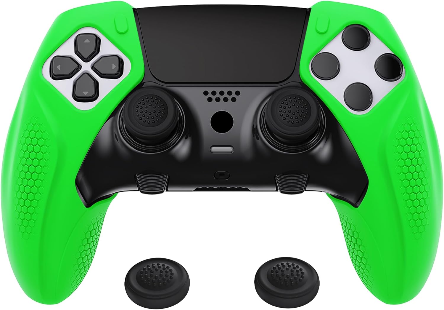 PlayVital Ninja Edition Anti-Slip Half-Covered Silicone Cover Skin for ...