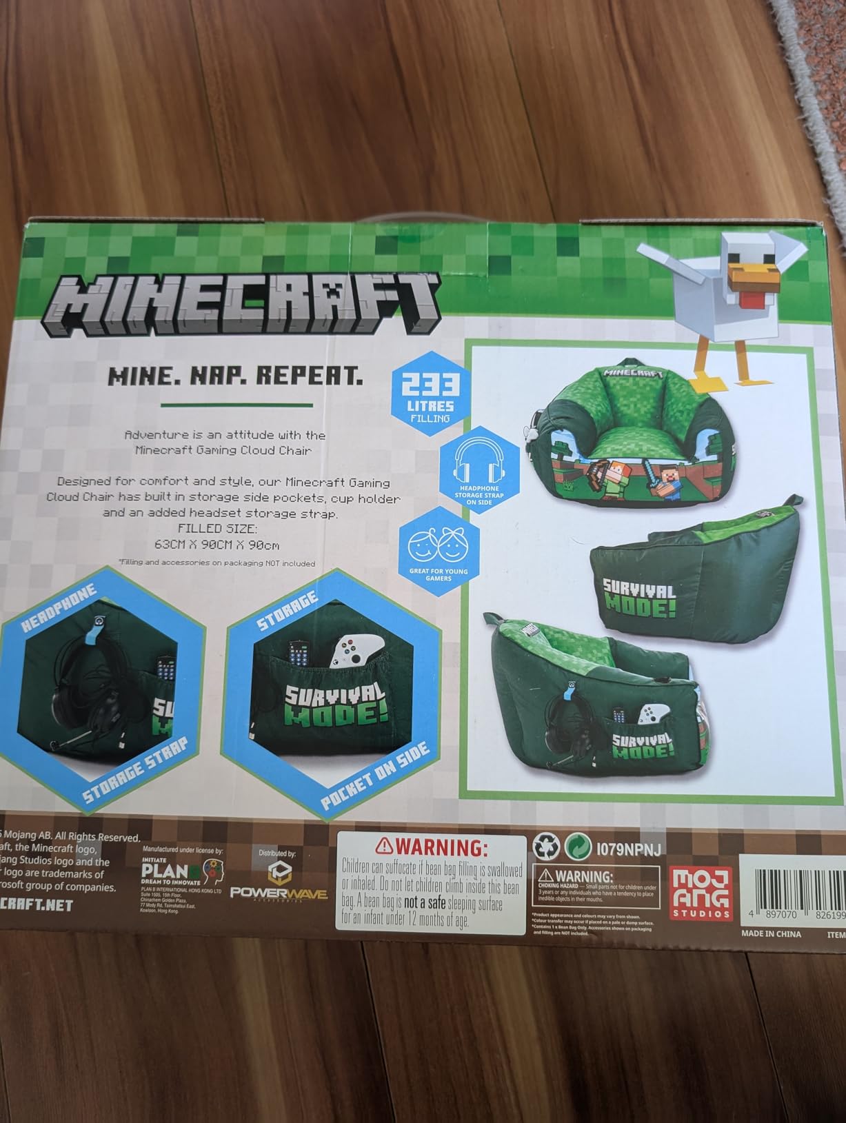 Minecraft Bean Bag Puff Chair : Amazon.com.au: Home
