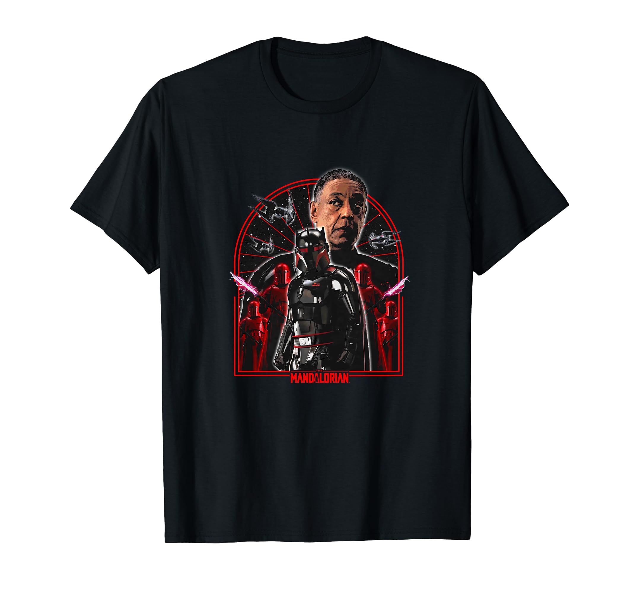 Amazon.com: Star Wars: The Mandalorian Moff Gideon Evil Poster T-Shirt ...
