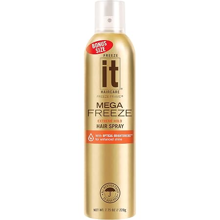 Amazon.com : 3 Freeze It Mega Freeze Hair Spray Aero Travel Size 50% ...