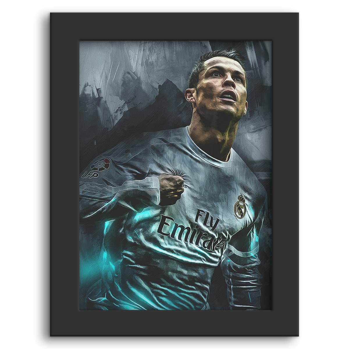 DmcreativityCraft Cristiano Ronaldo Poster FC Real Madrid Living Legend ...
