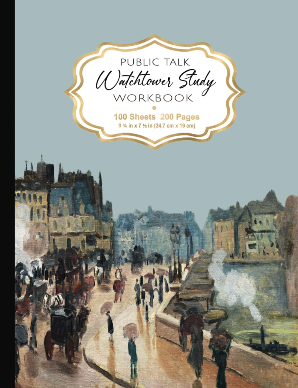 Public Talk and Watchtower Study Workbook: Burlap texture like, vintage ...