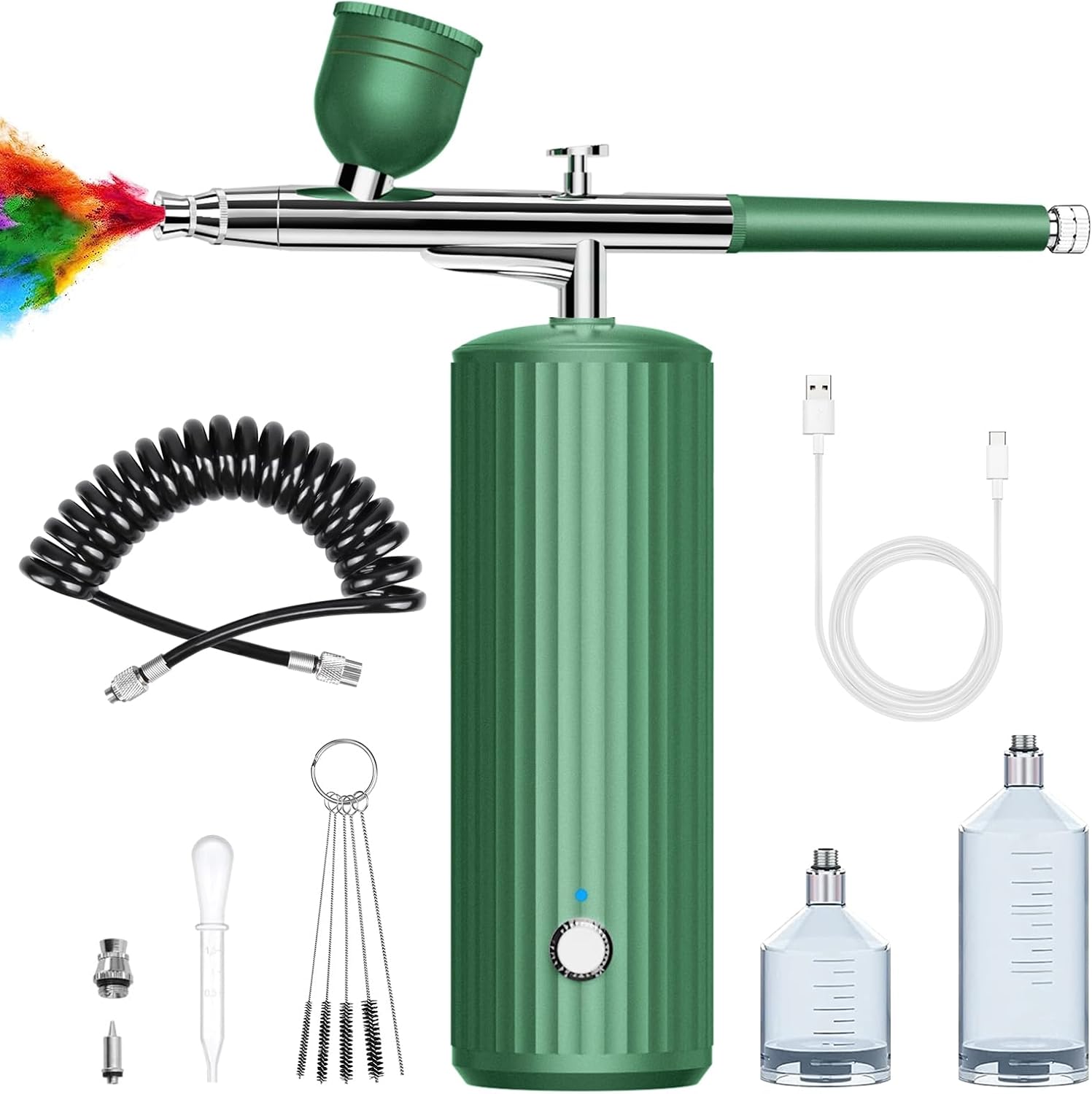 Amazon.com: Air Brush Kit with Air Compressor, Rhinowisdom Airbrush Kit ...