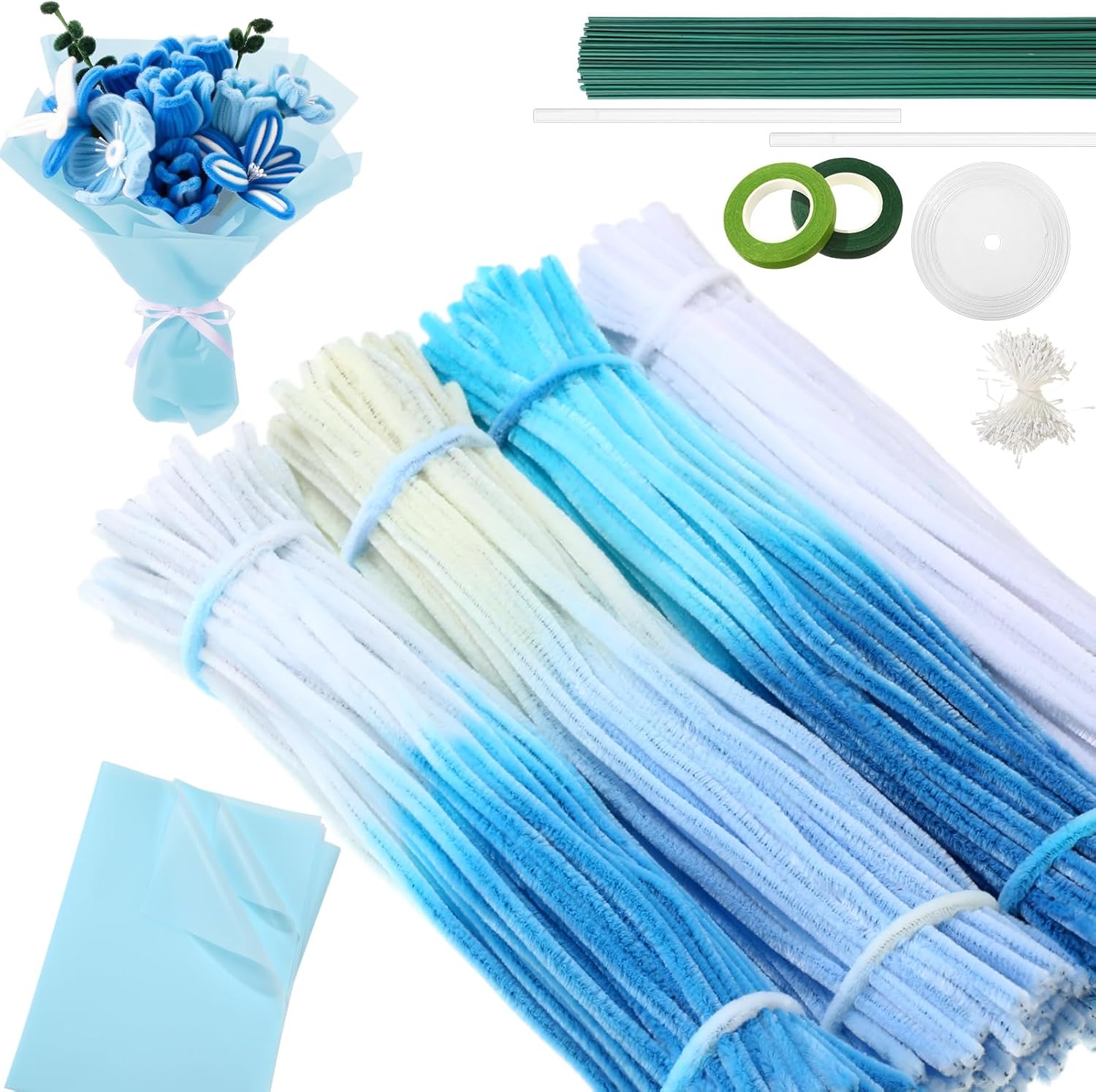Amazon.com: DaisyInner 860 Pcs Pipe Cleaner Craft Kit, 4 Assorted ...