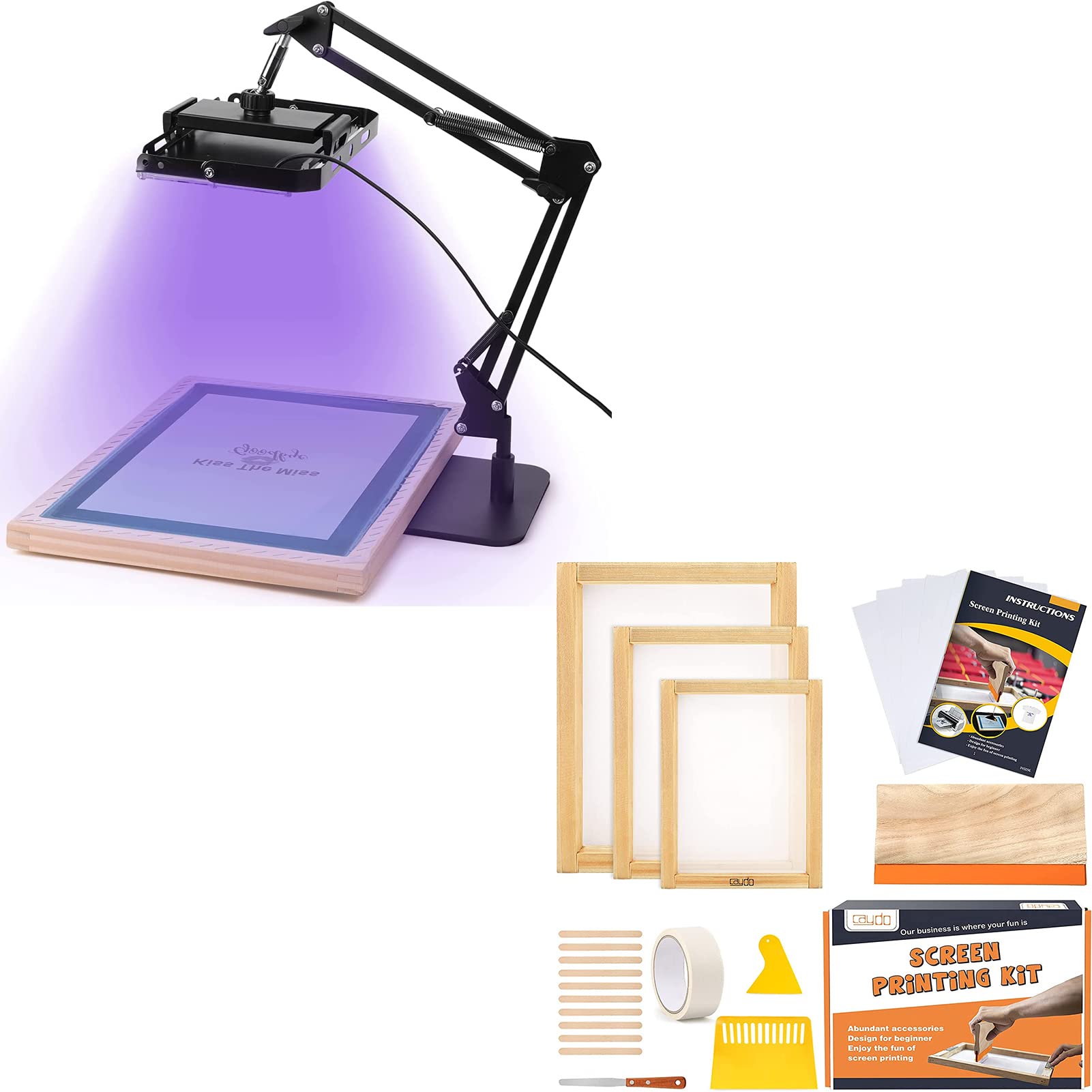 Amazon.com: Caydo 50W LED Exposure Unit for Screen Printing, UV Screen ...