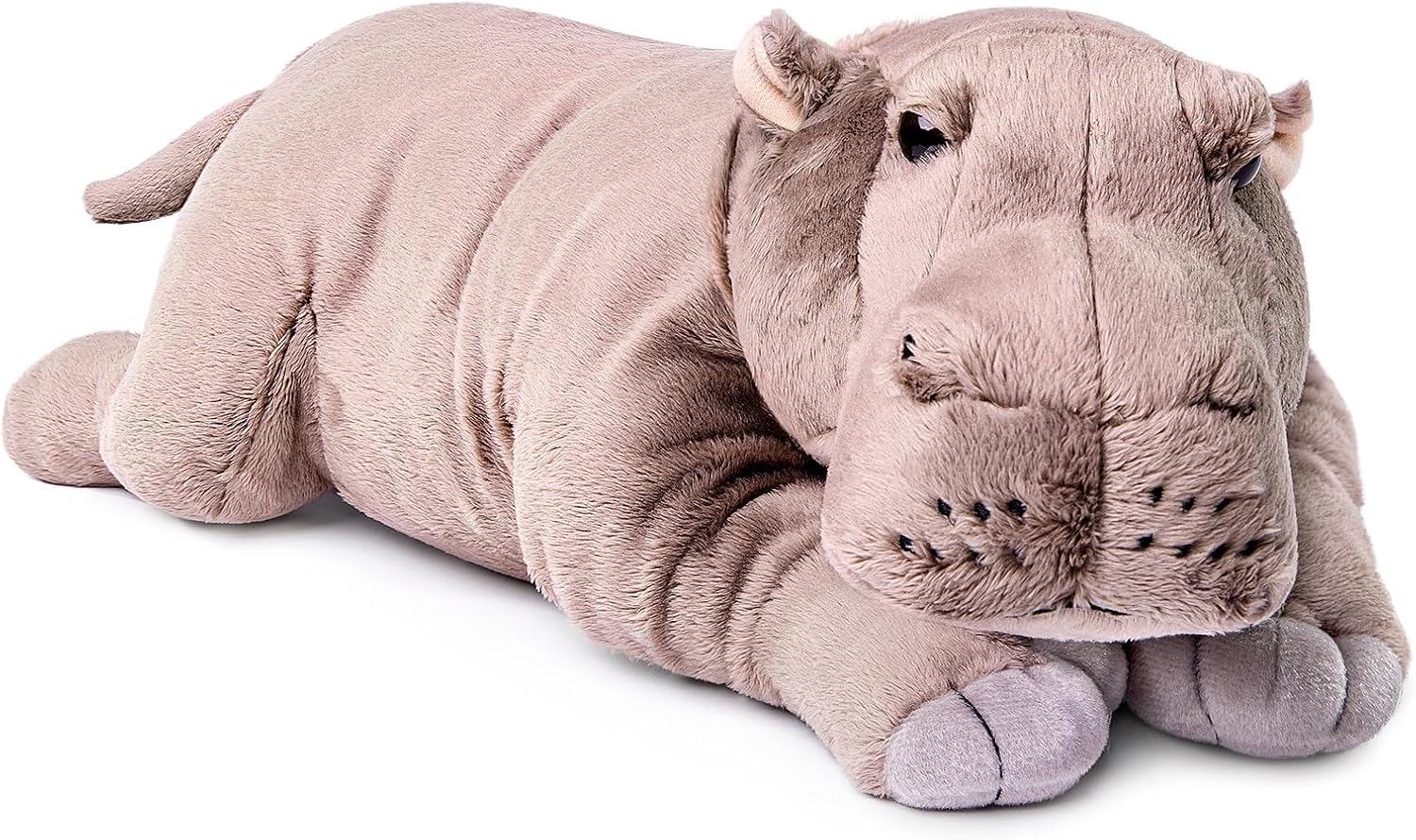 Amazon.com: lilizzhoumax Hippo Stuffed Animal,Lifelike Hippo Plush,Soft ...