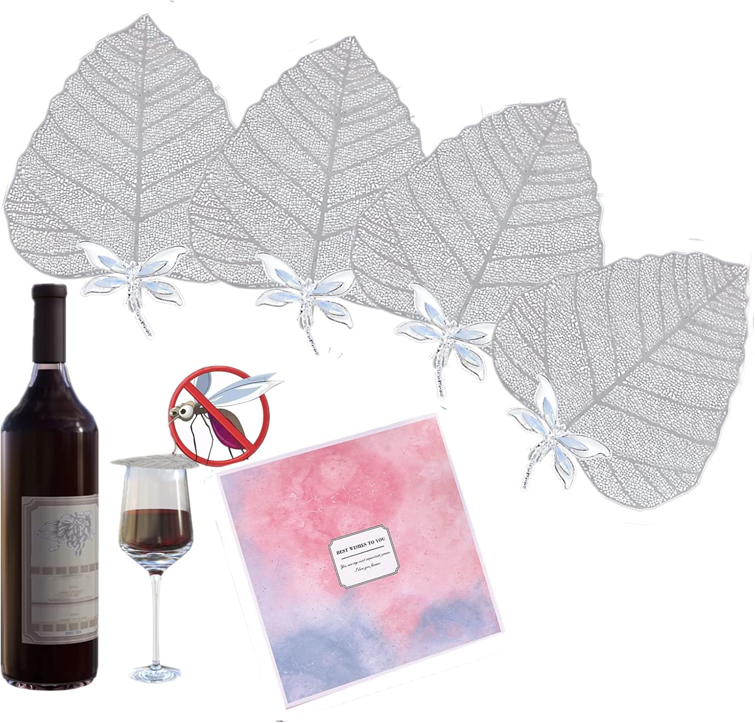 Amazon.com: Wine Glass Bug Cover, Silicone, Multicolor, Cocktail Glass ...