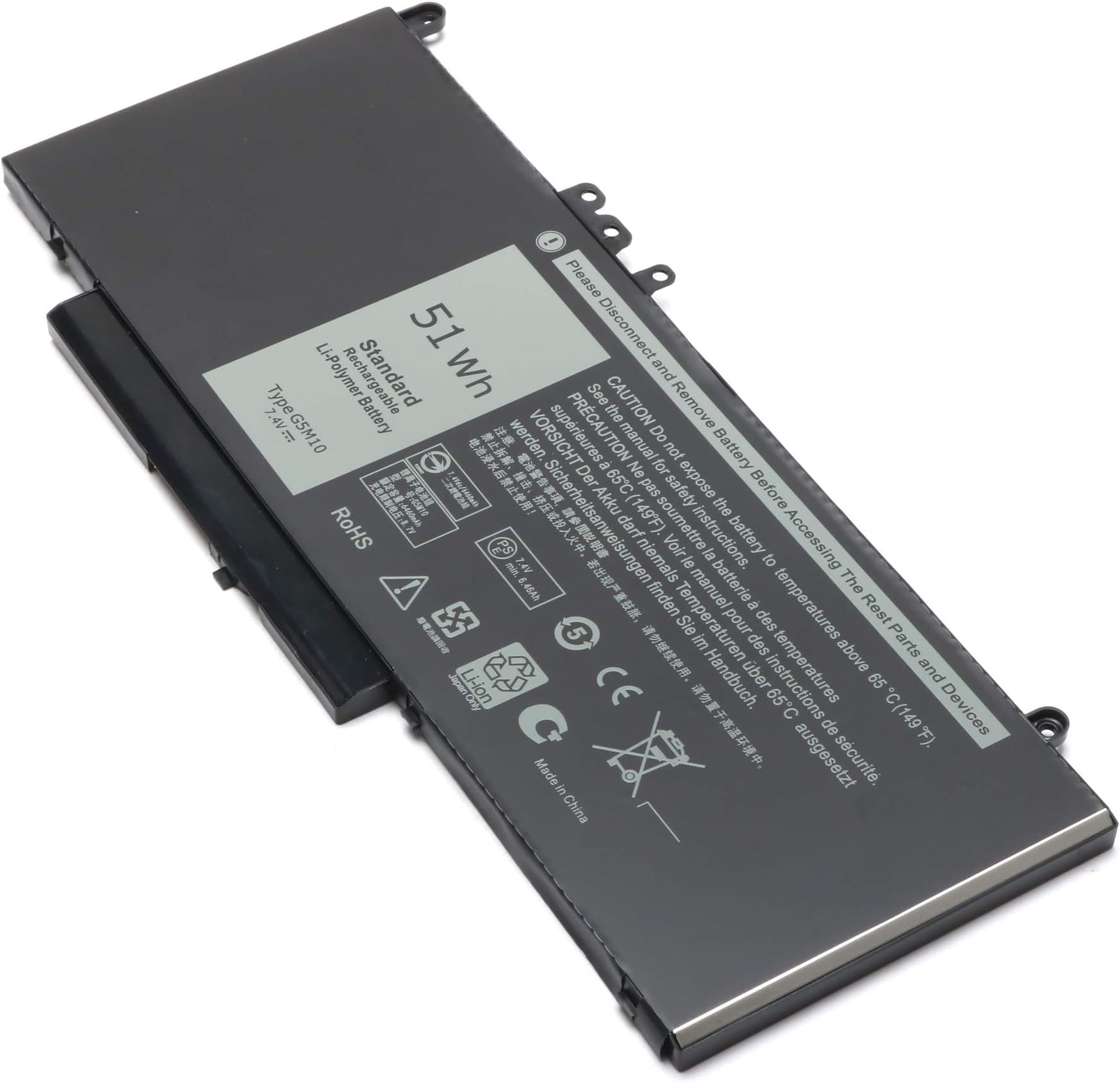 Amazon.com: UOROLBMY G5M10 Battery 7.4V 51WH Replacement for Dell ...