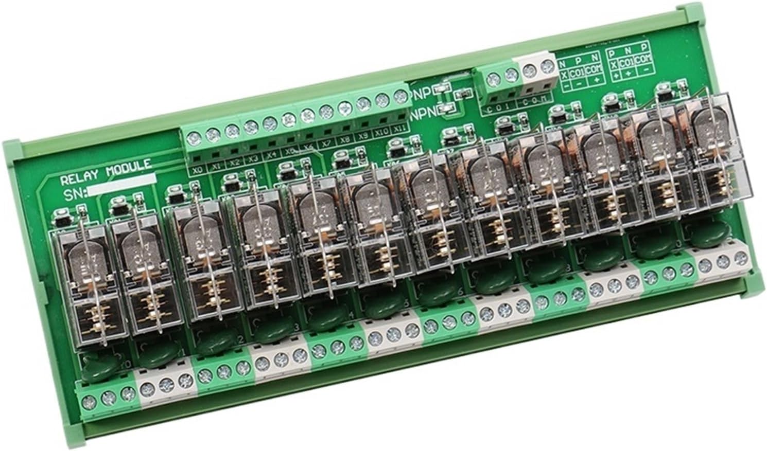 Amazon.com: CONTIA NG2R Din Rail 12 Group Relay Module Replaceable ...