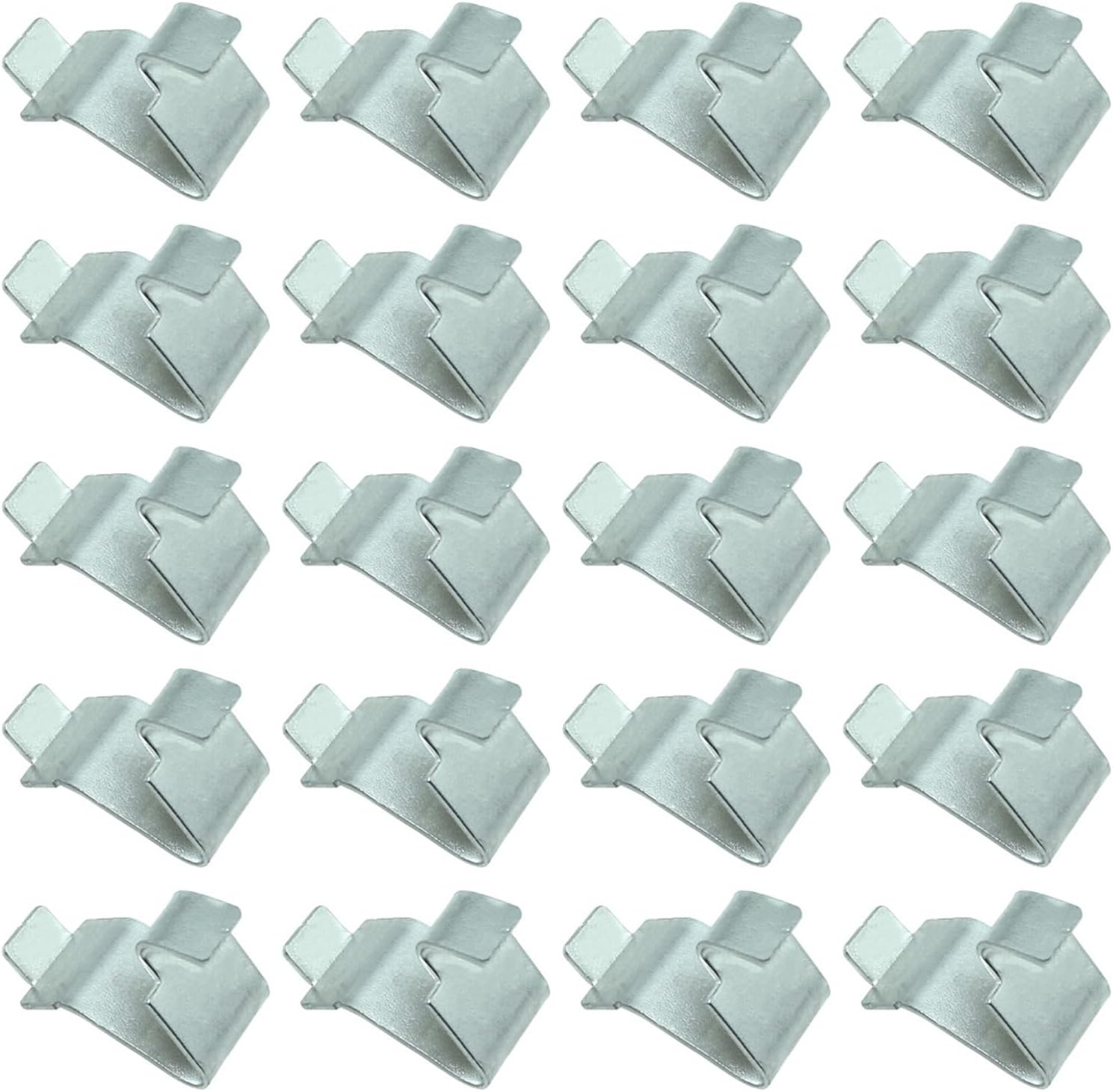 Amazon.com: Heyous 12PCS Silver Metal Cabinet Partition Clip Door ...