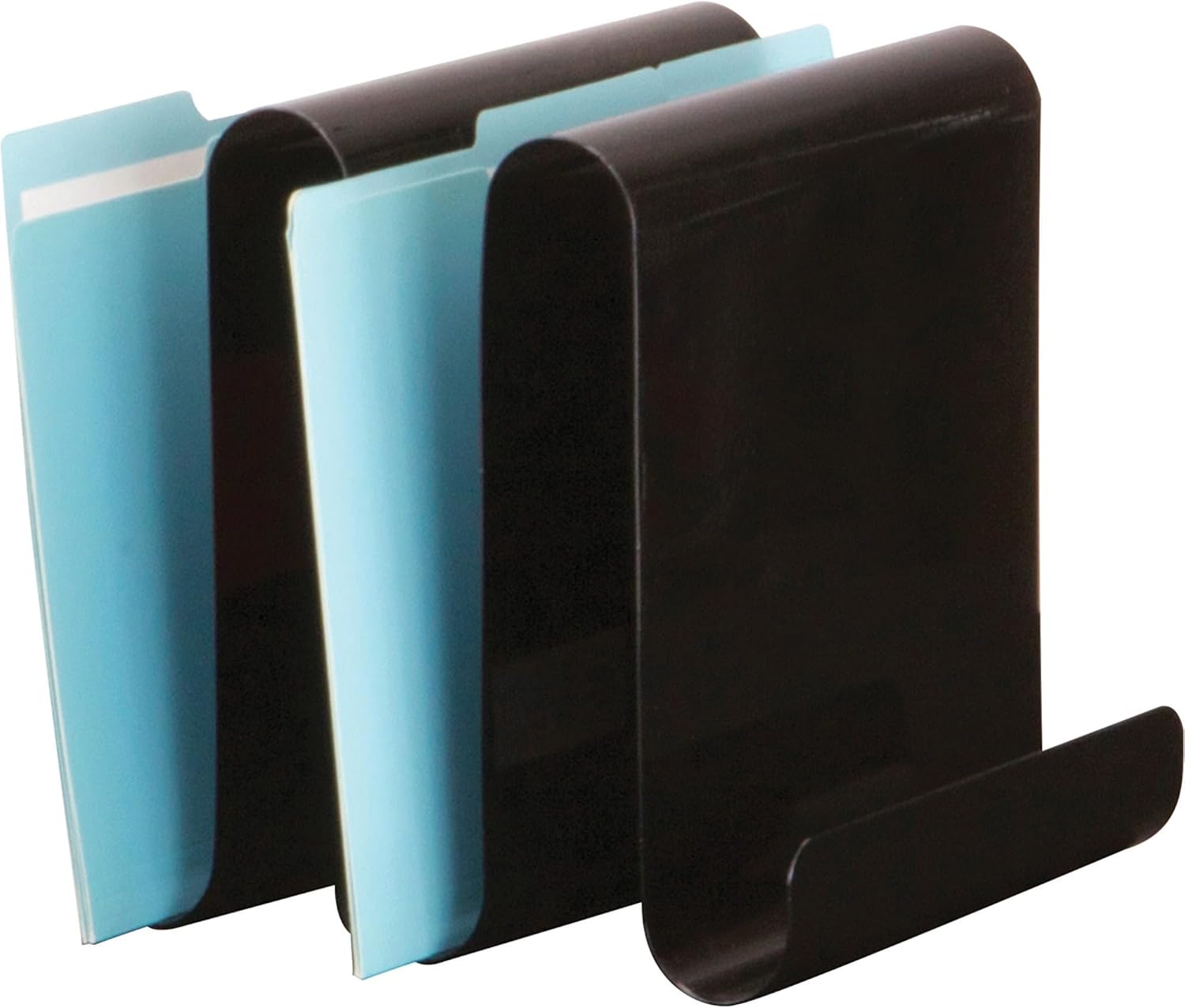 Amazon.com : Safco Products 3221BL Wave File Holder, 4 Upright Sections ...