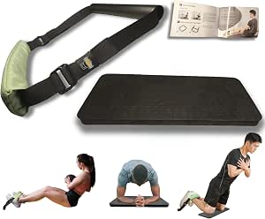 Leg curl | Nordic Curl Strap with Fitness Knee Mat | plank pad | nordic ...