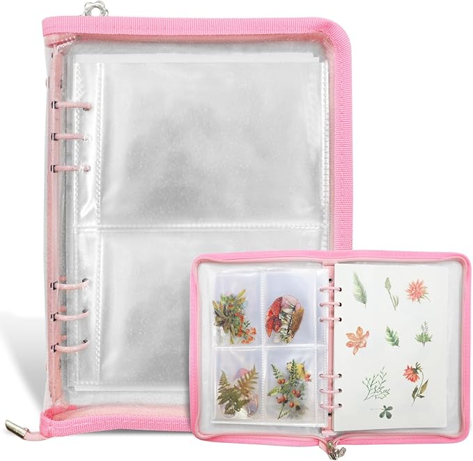 Amazon.com: NOCAFI Sticker Storage Organizer Binder A5 Sticker ...