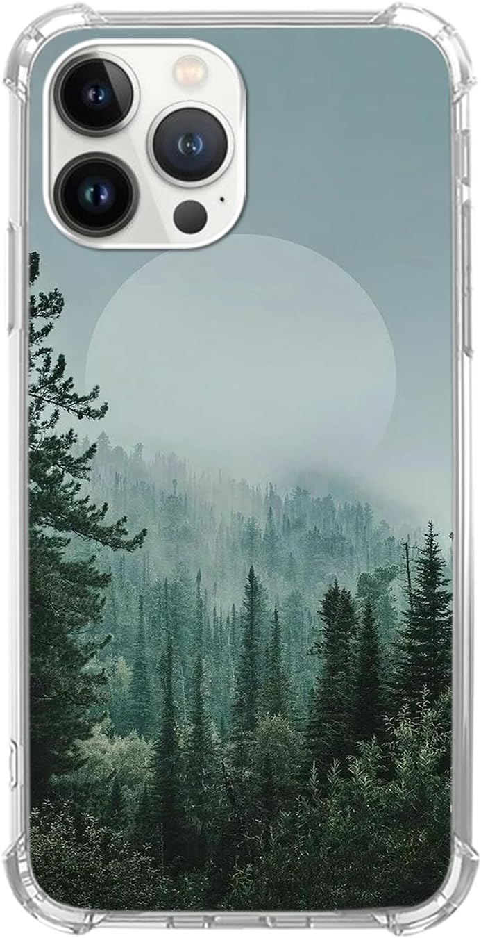 Amazon.com: Aesthetic Scenery Nature Forest Phone Case for iPhone 15 ...