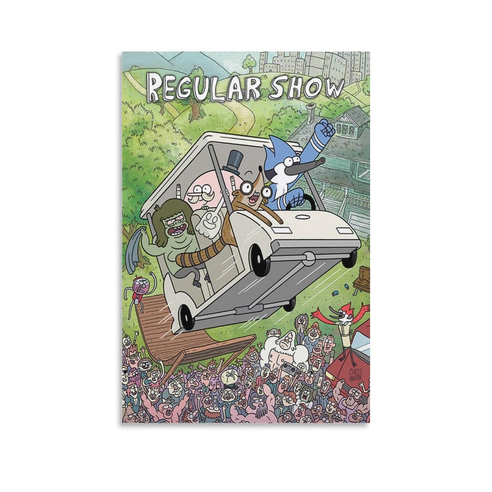 Amazon.com: generic TV Show Anime Posters Funny Poster Regular Show ...