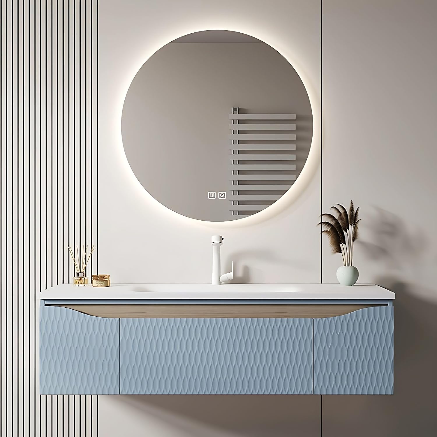 Amazon.com: ZGNBSD Bathroom Vanity with Sink - Modern Bathroom Sink ...