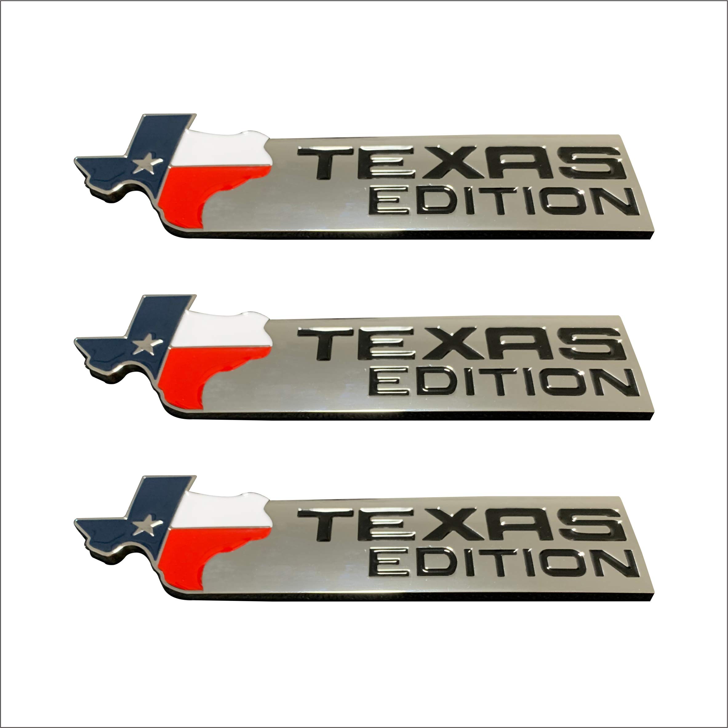 Chevy Pickup Cars And Trucks 3-Piece 3D TEXAS EDITION Emblem Decal Set ...