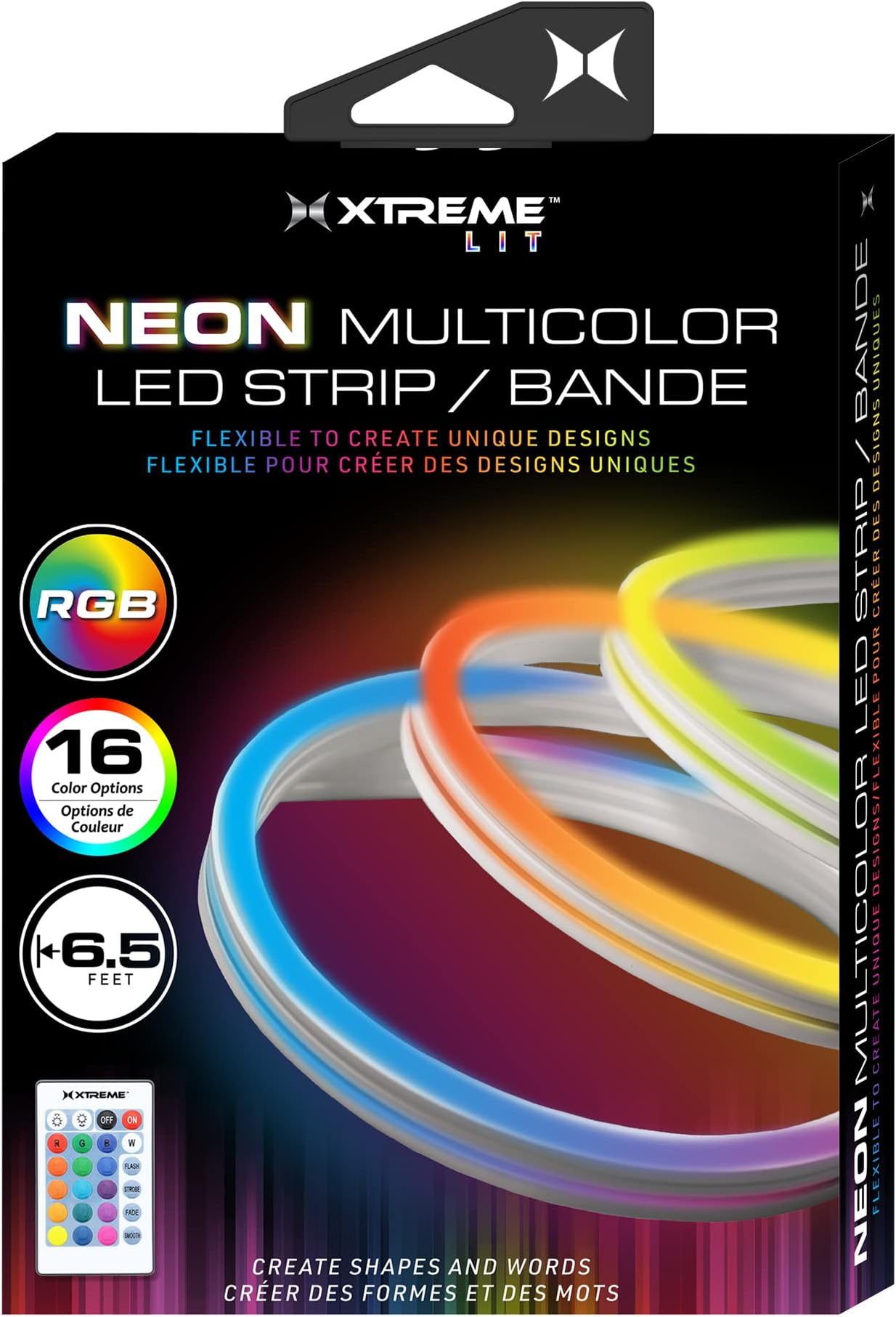 Amazon.com: Xtreme 6.5ft Neon Multicolor LED Strip, Customizable RGB ...