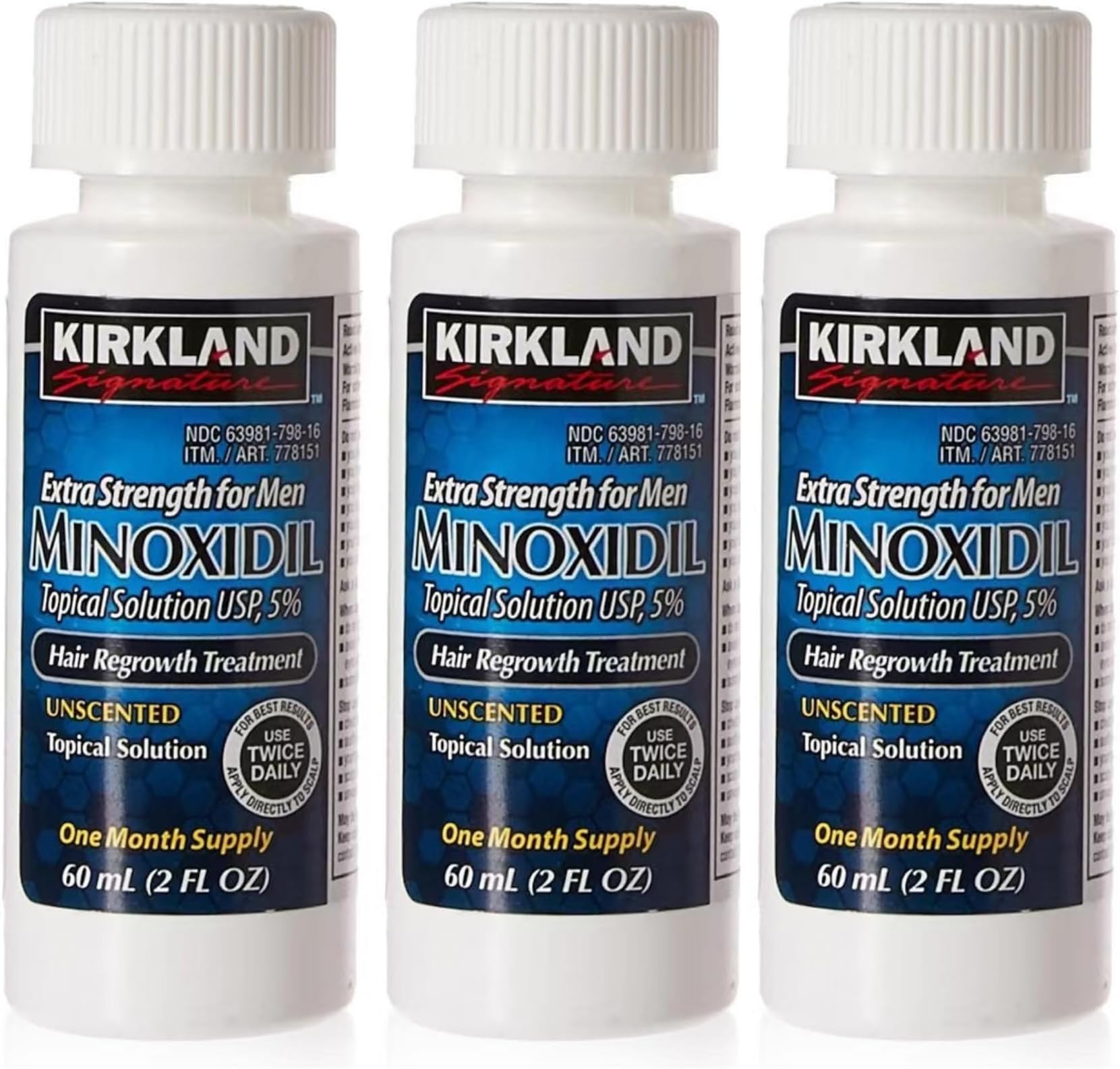 Amazon.com: Kirkland Signature Minoxidil 5% Extra Strength Hair ...