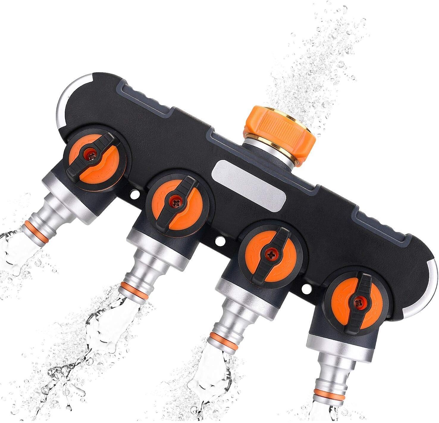 Ulikey 4 Way Garden Hose Splitter, Water Splitter, Outdoor Utility Four ...