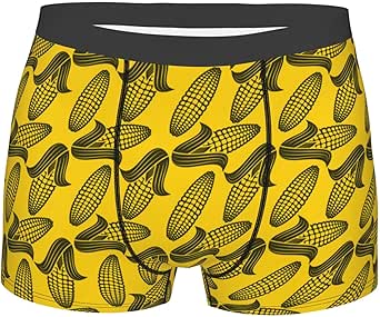 Amazon.com: Pevtufa Yellow Corn Print Underwear For Men Comfy Cozy ...