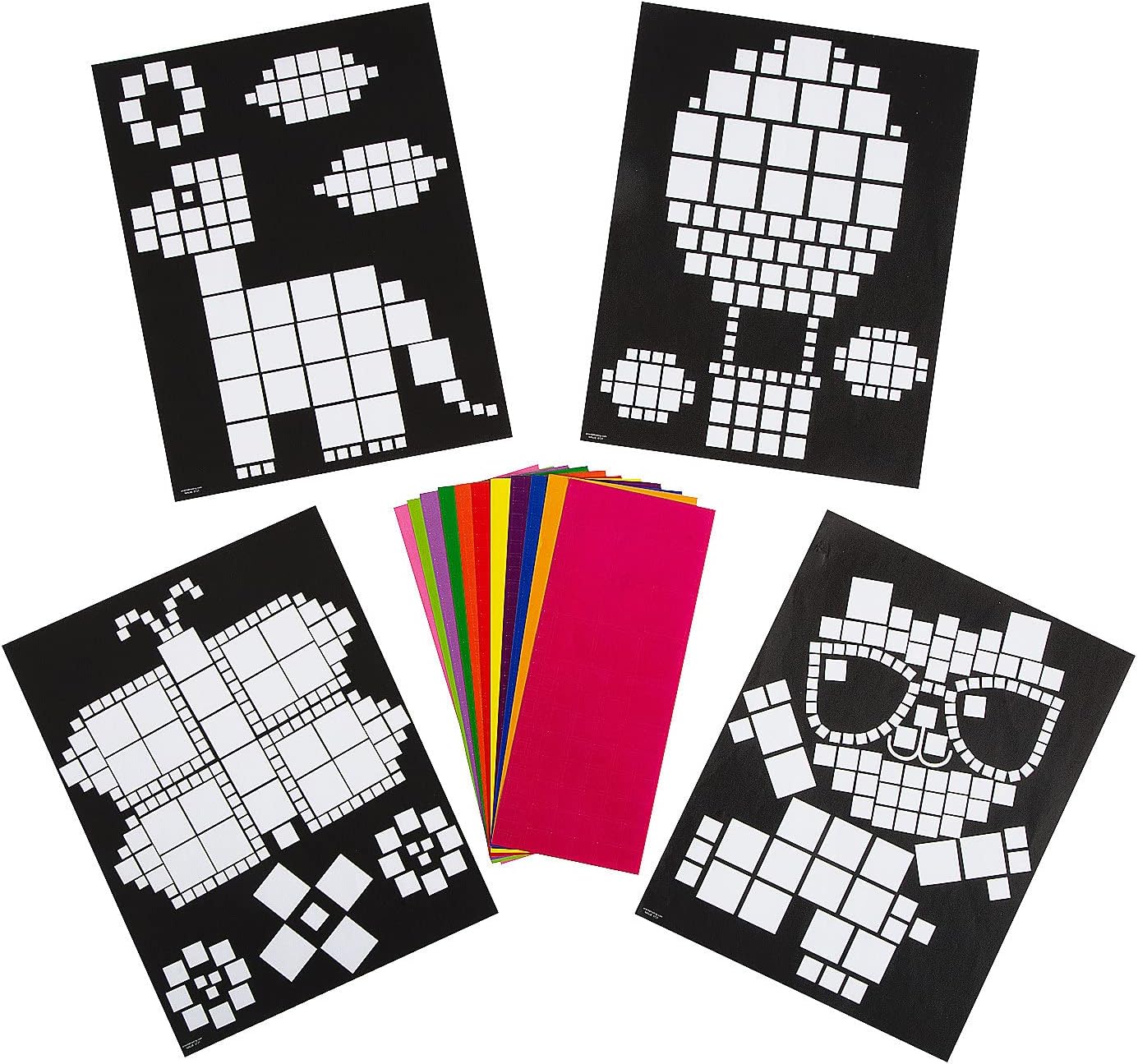 Amazon.com: Mosaic Dot Sticker Art Sheet Assortment – 12 Pieces : Toys ...