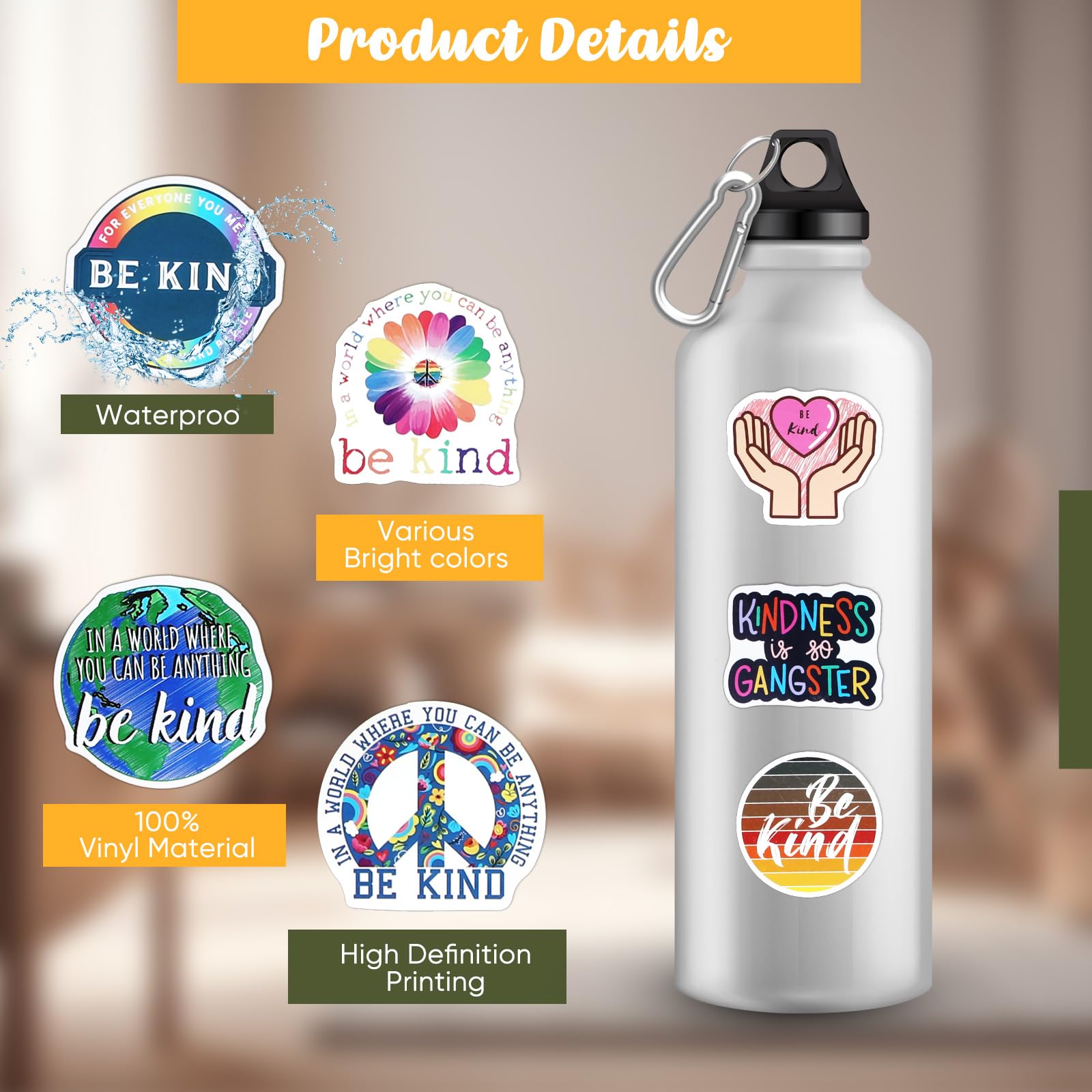 Snapklik.com : Sayglossy 303 Pcs Bulk Kindness Stickers Inspirational ...