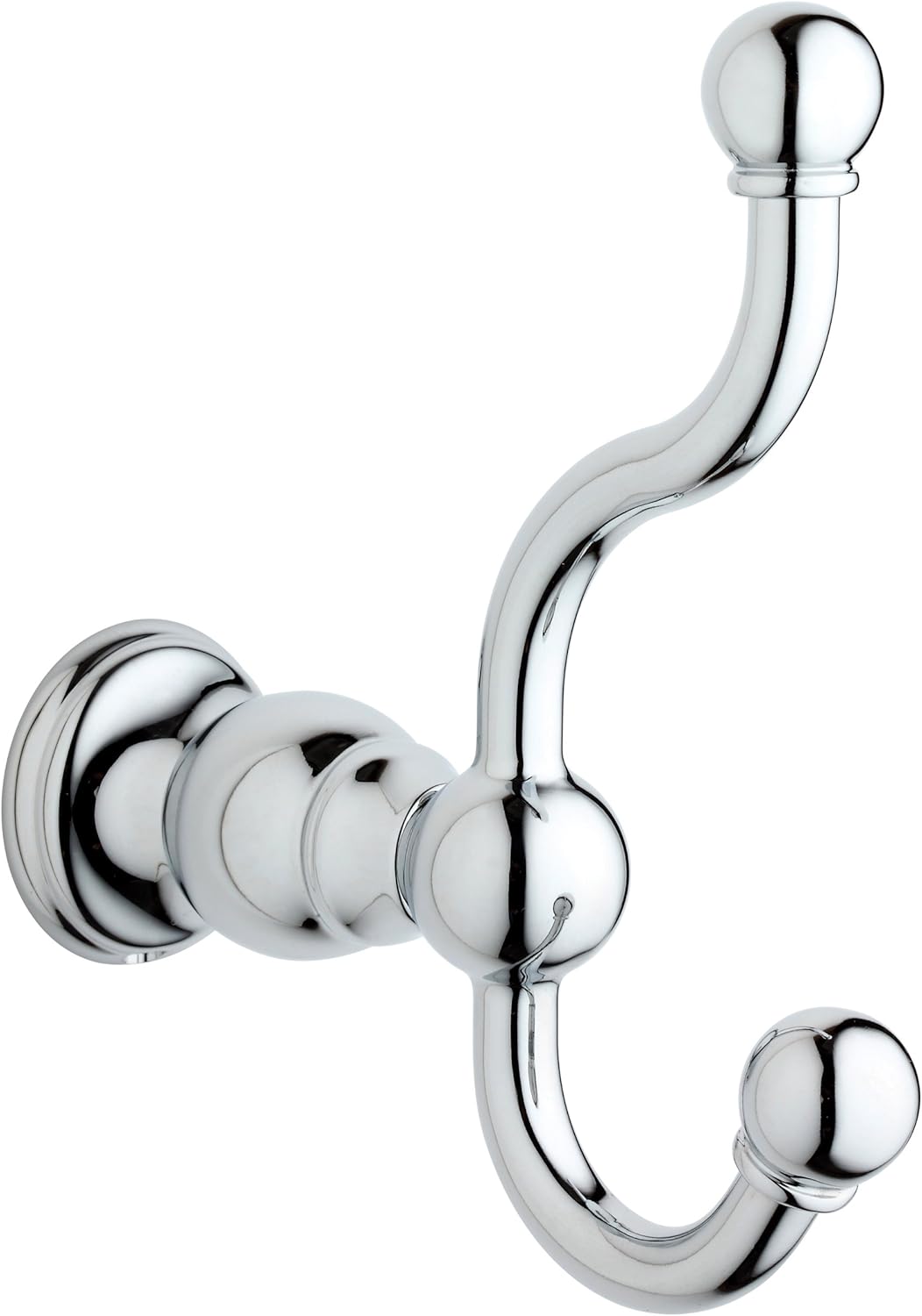 Belle Foret BFRH300CP Double Robe Hook, Chrome - Bath Towel Hooks ...