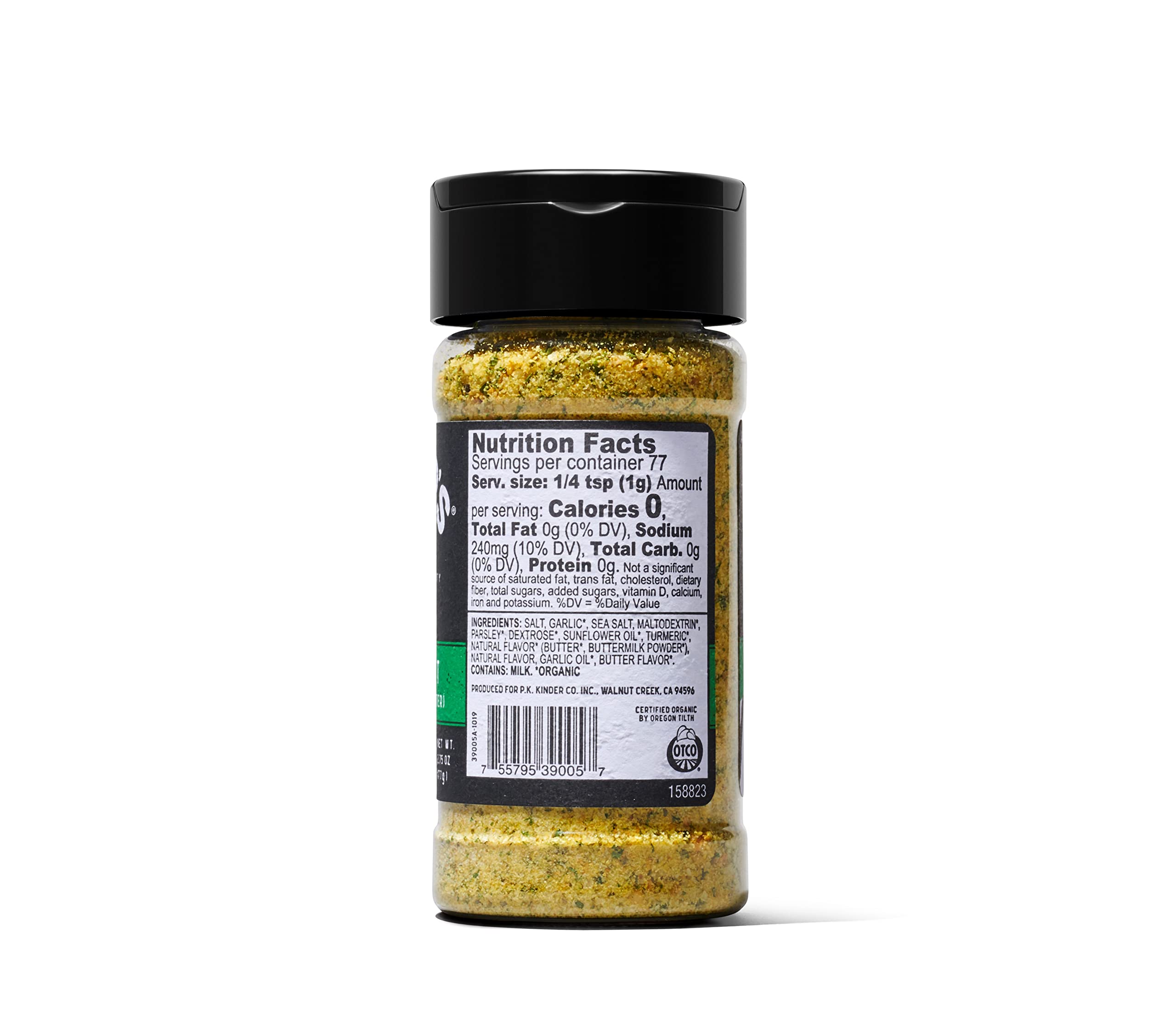 Snapklik.com : Kinders Organic Buttery Garlic Master Salt Seasoning