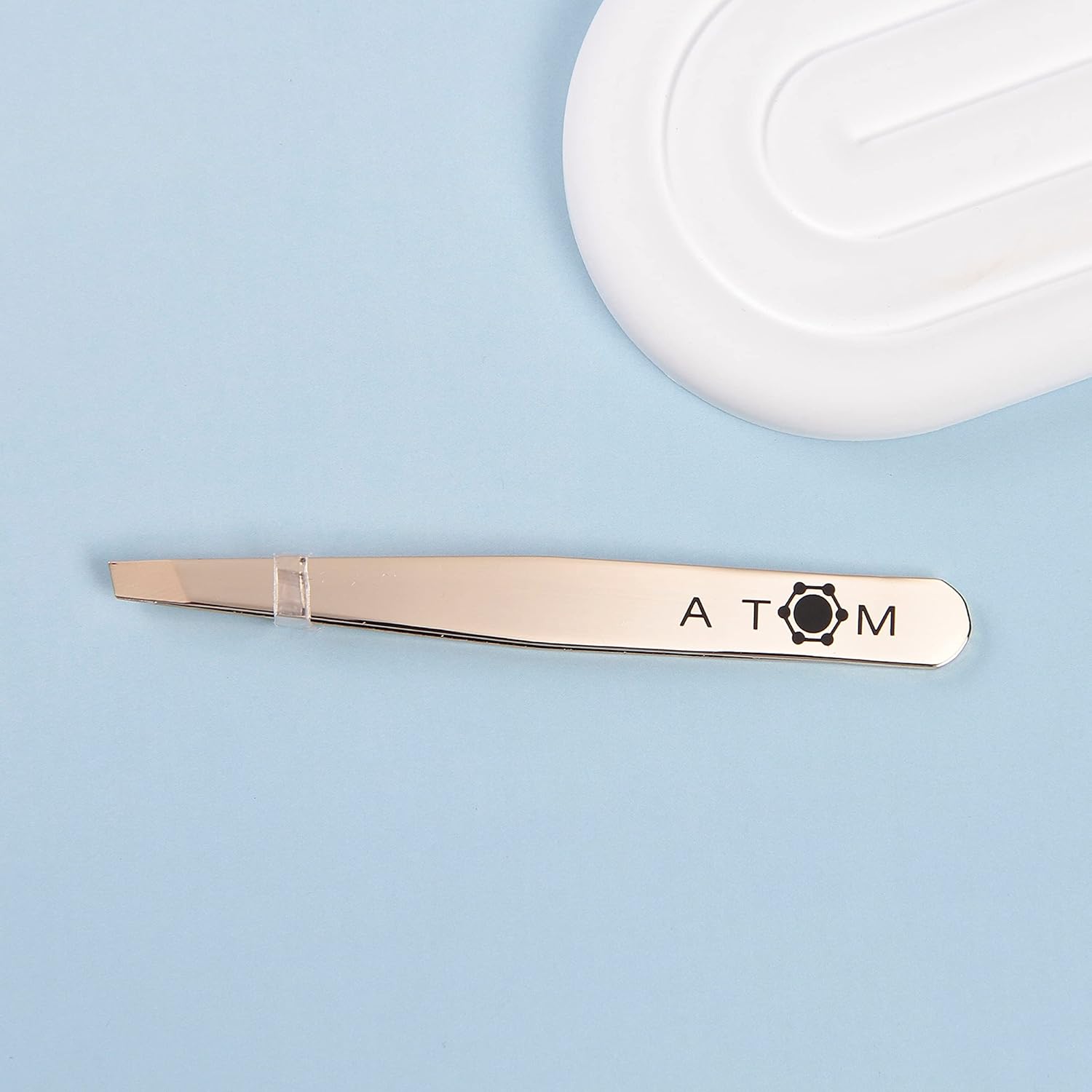 Buy ATOM Tweezers for Eyebrows & Ingrown Hair Removal Blackhead and ...