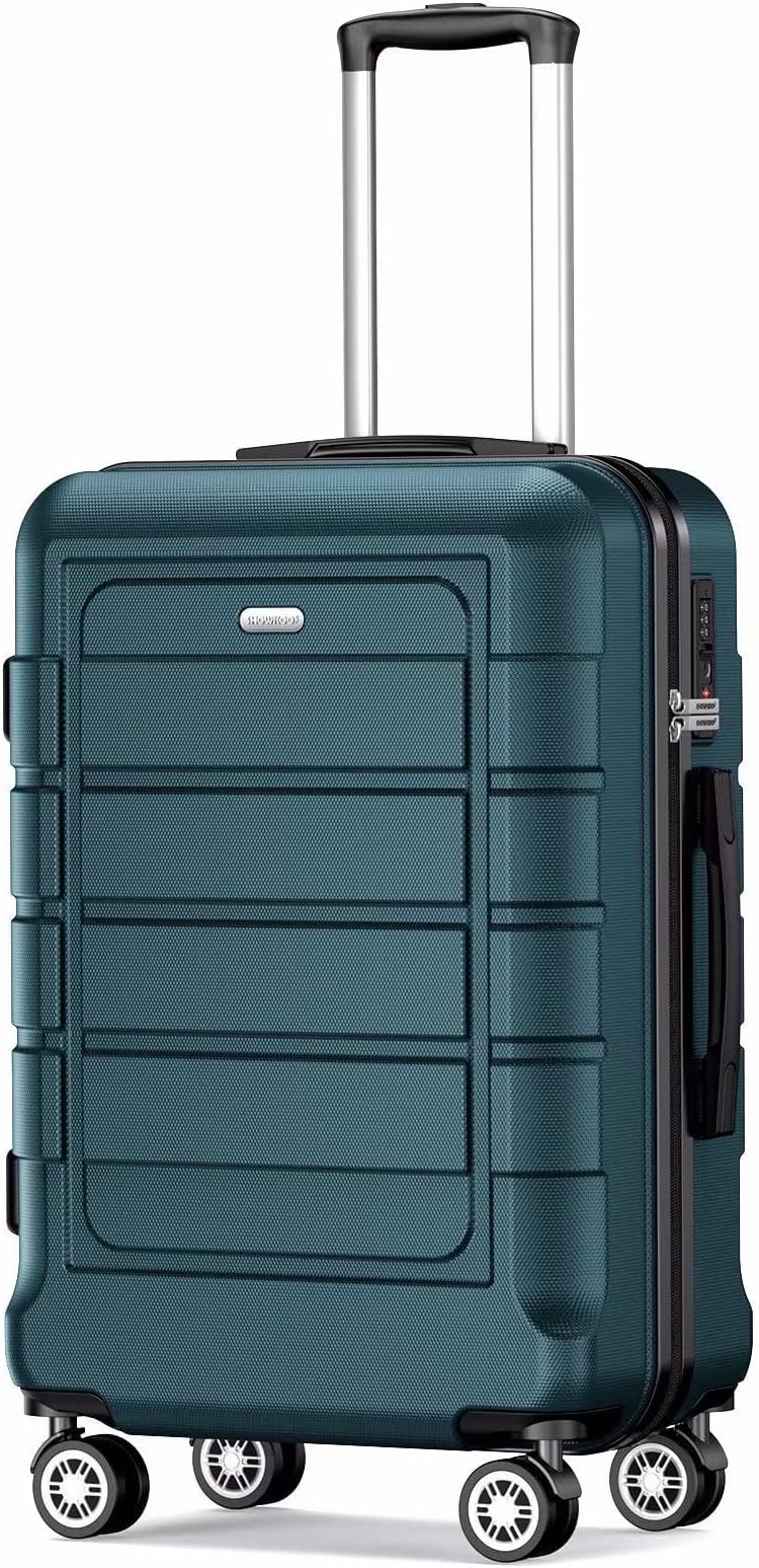COOLIFE Suitcase Trolley Carry On Hand Cabin Luggage Hard Shell Travel ...