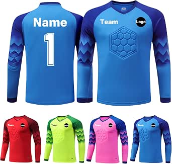 Amazon.com: Custom Goalie Jersey for Kids Youth Adult Men Women ...
