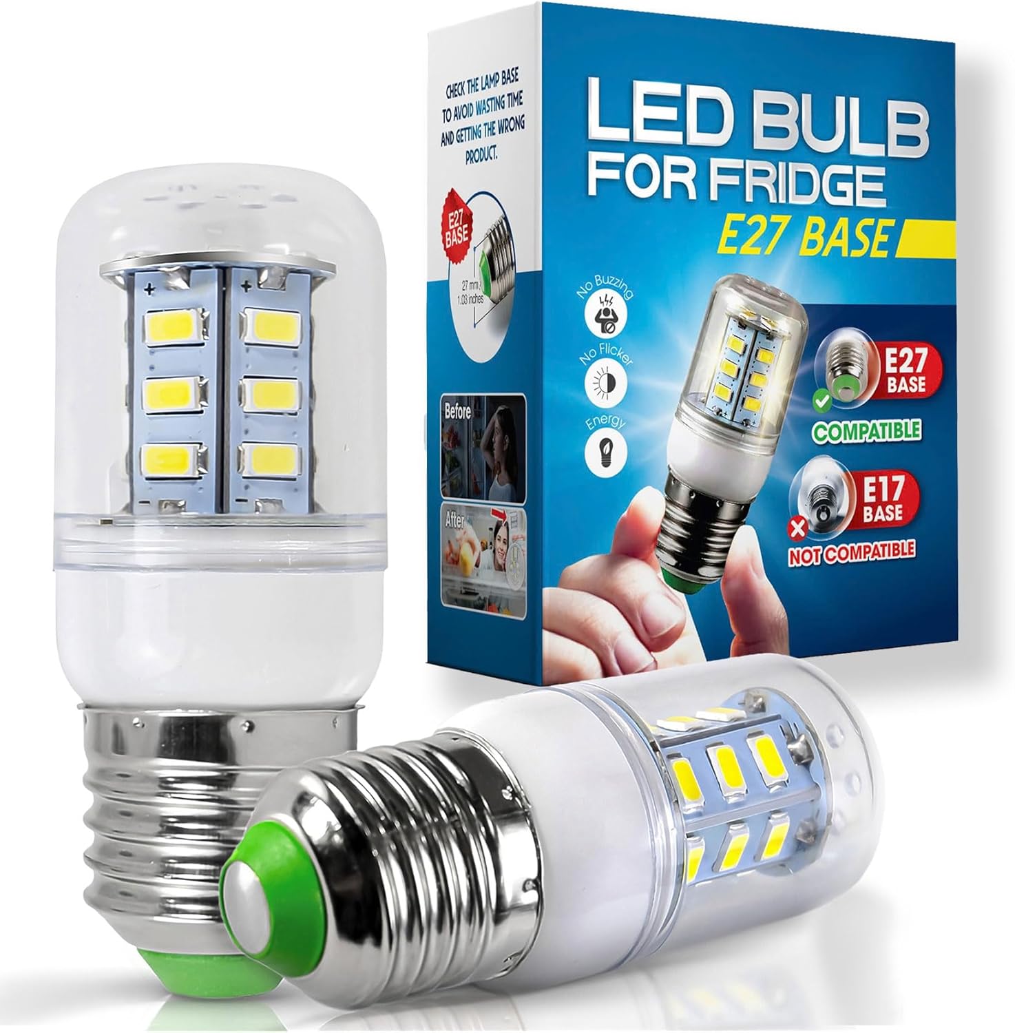For Frigidaire Light Bulb Replacement KEI D34L Refrigerator Bulb LED Refrigerator Light Bulb ...