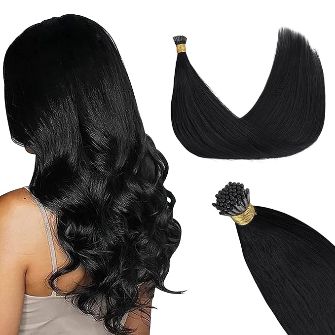 Amazon.com : GOO GOO I Tip Hair Extensions, Real Human Hair, 24inch 50g ...