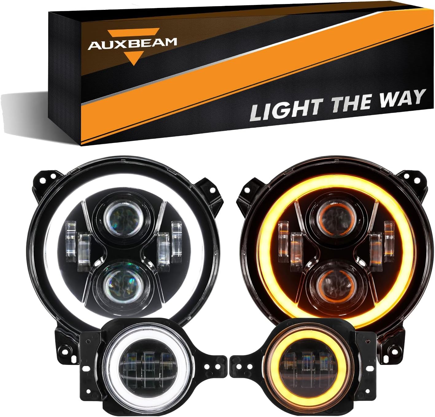 Amazon.com: For Je ep JL headlight and Fog Lights - 2023 Upgraded 9 ...