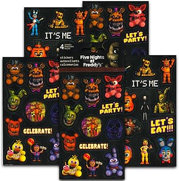 Amazon.com: Five Nights at Freddy's Standard Sticker - 4 Sheet : Toys ...