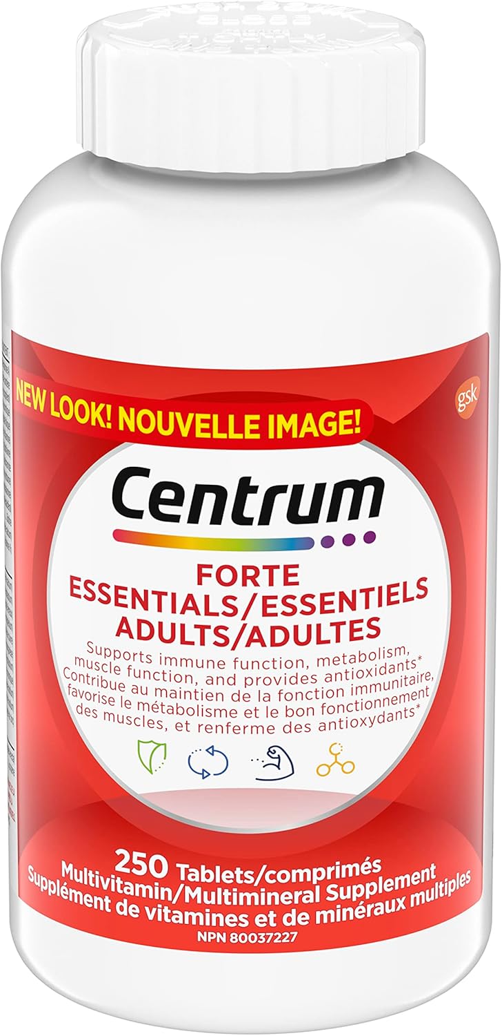 Centrum Adult Forte Essentials Mulitvitamins/Minerals Supplement for ...