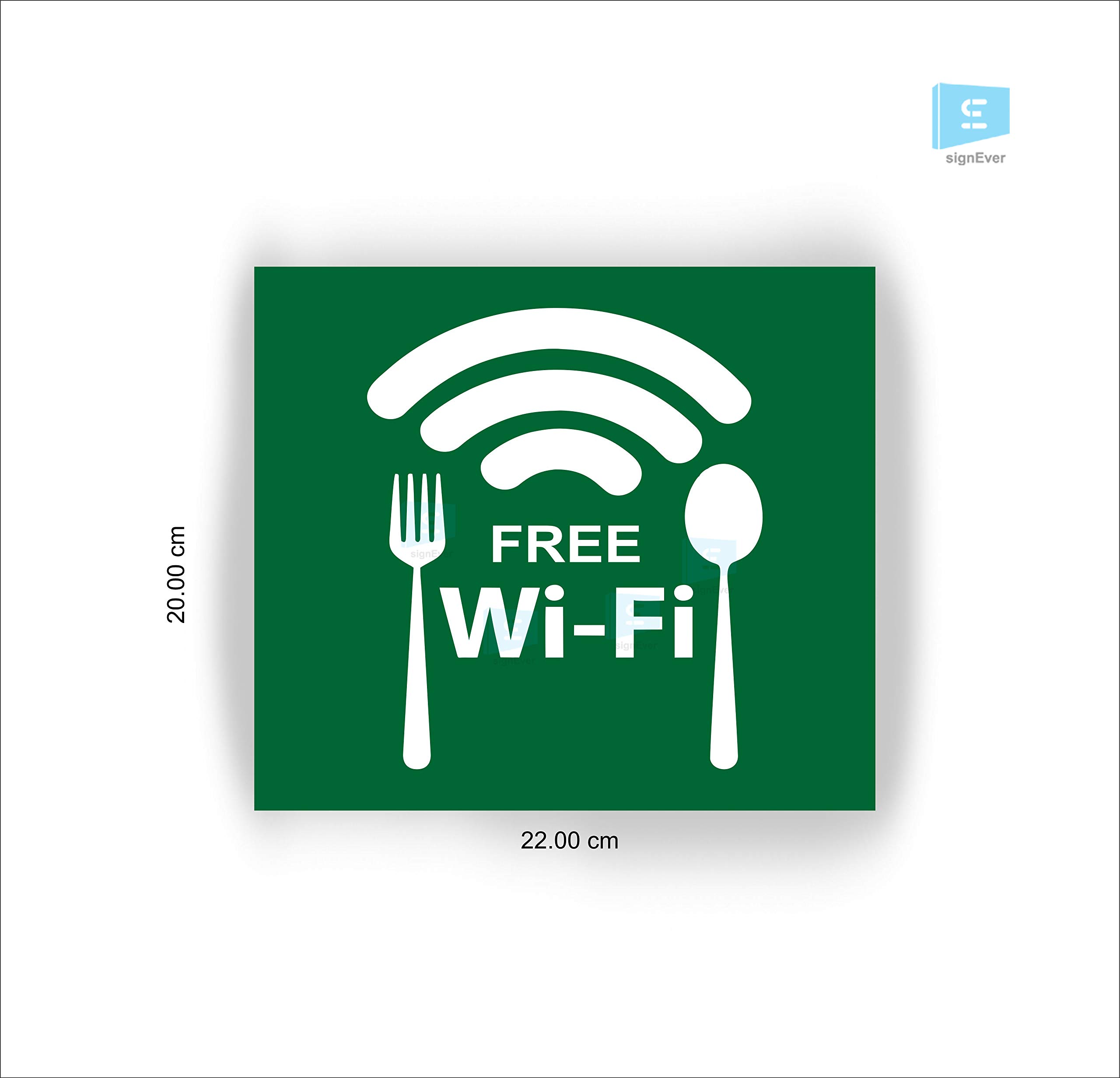 Buy SIGN EVER Free Wifi Sign Boards Cafe Restaurant Shop Office Mall ...