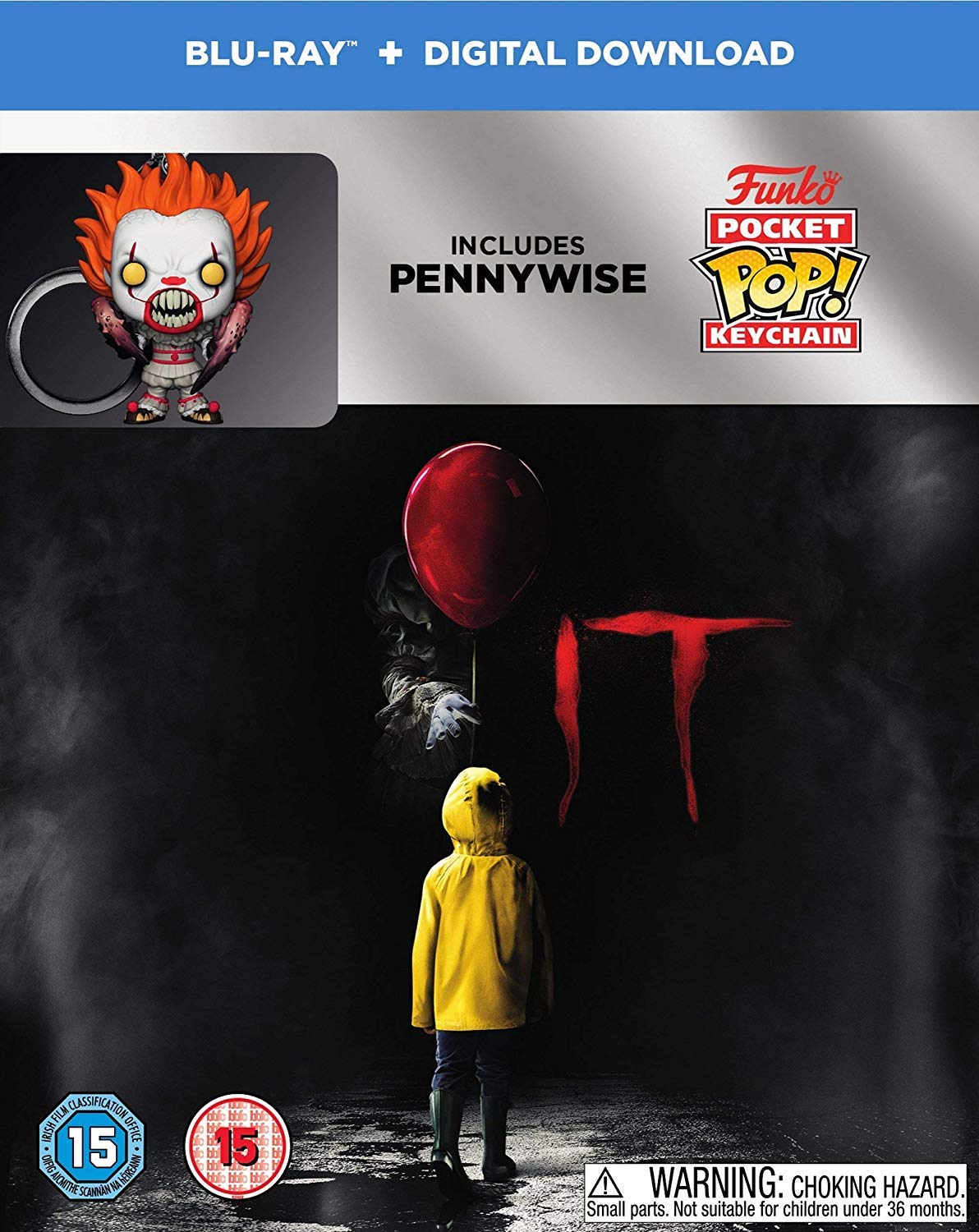 Amazon.com: It - Pennywise Funko Pop Keychain [Blu-ray] : Bill ...