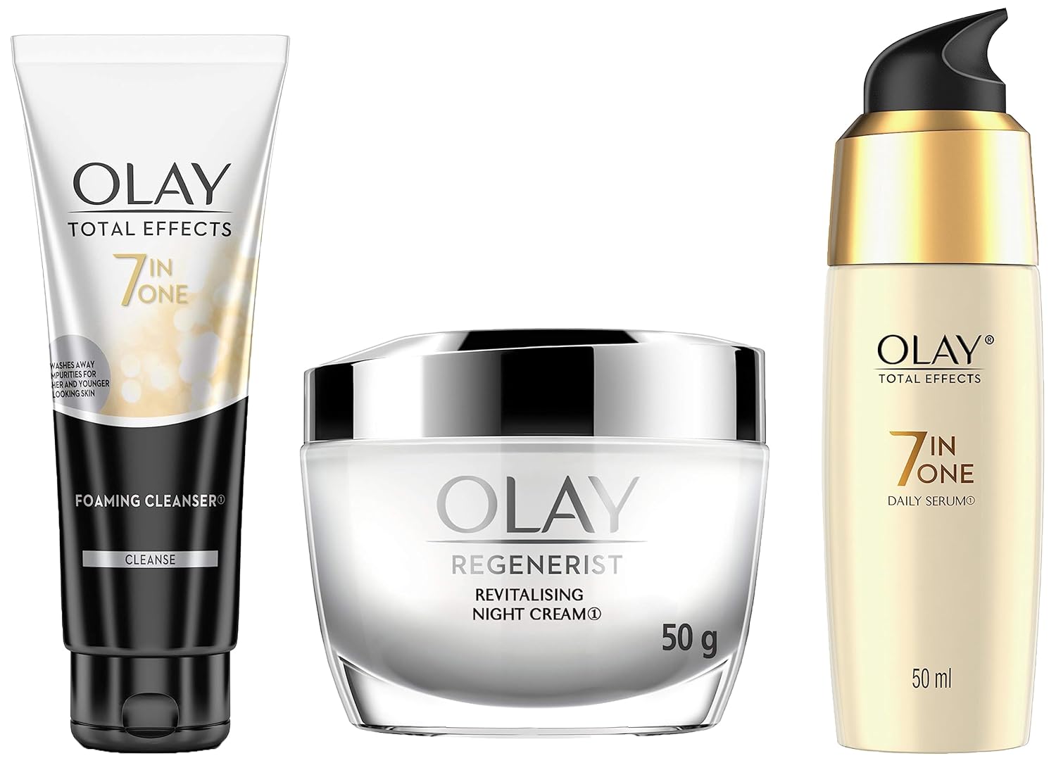 Olay Night Cream Regenerist Deep Hydration Light Cream, 50g&Olay Face ...