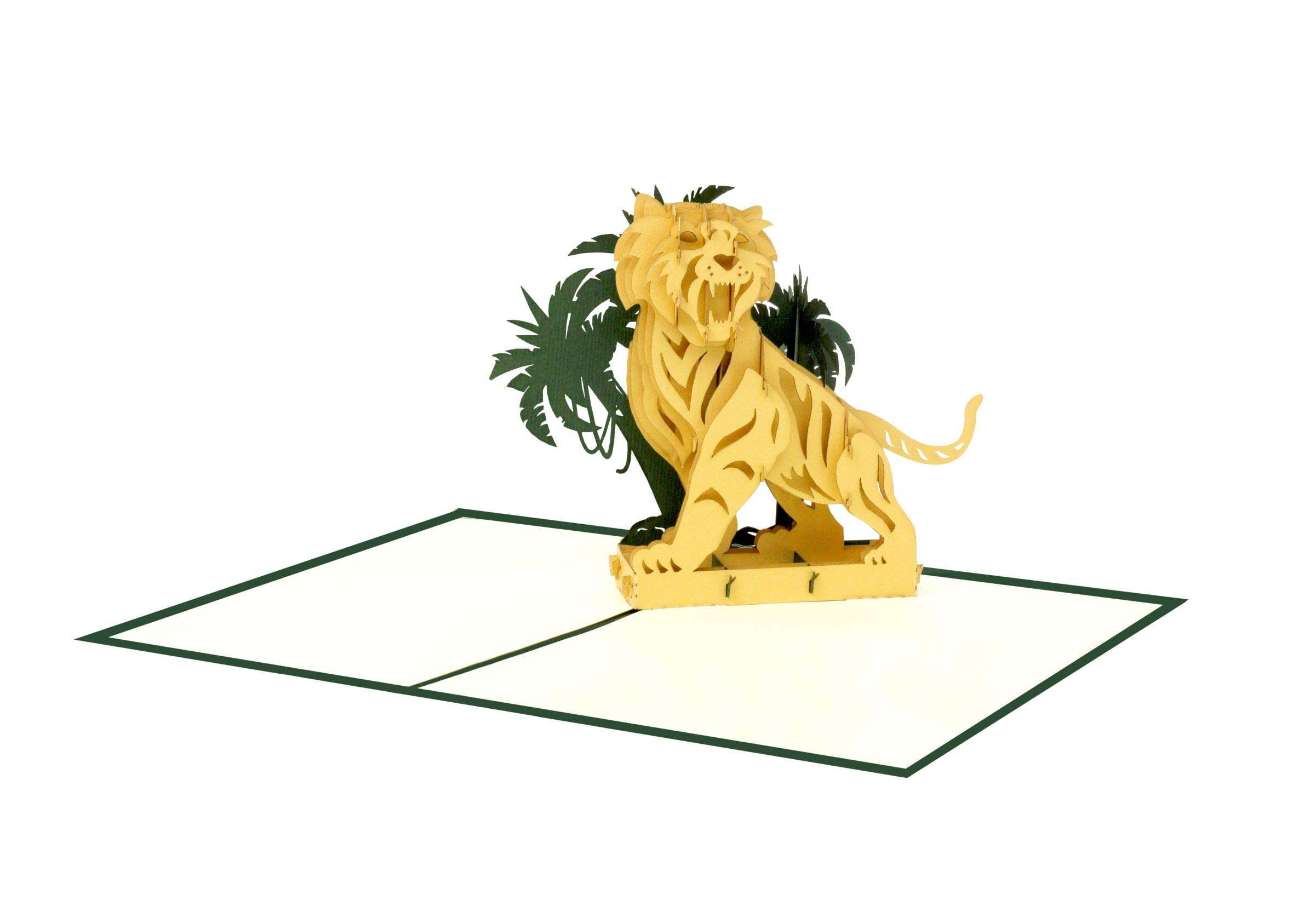 Buy EnclosedWithLove Premium Regal Tiger 3D Card, For Birthday, Thank ...