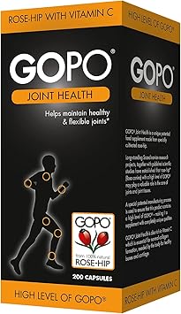 GOPO Joint Health 200 Capsules - Rose-Hip & Vitamin C - Helps maintain ...