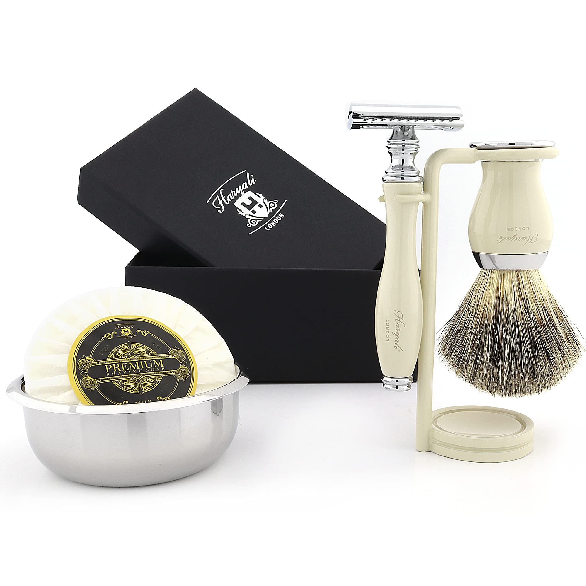 JAG SHAVING GERMANY DE SAFETY RAZOR Männer Rasierset Set Elfenbein ...