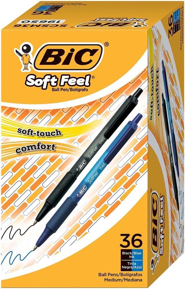 Amazon.com : STAPLES Retractable Ballpoint Pens, Medium Point, Blue Ink ...