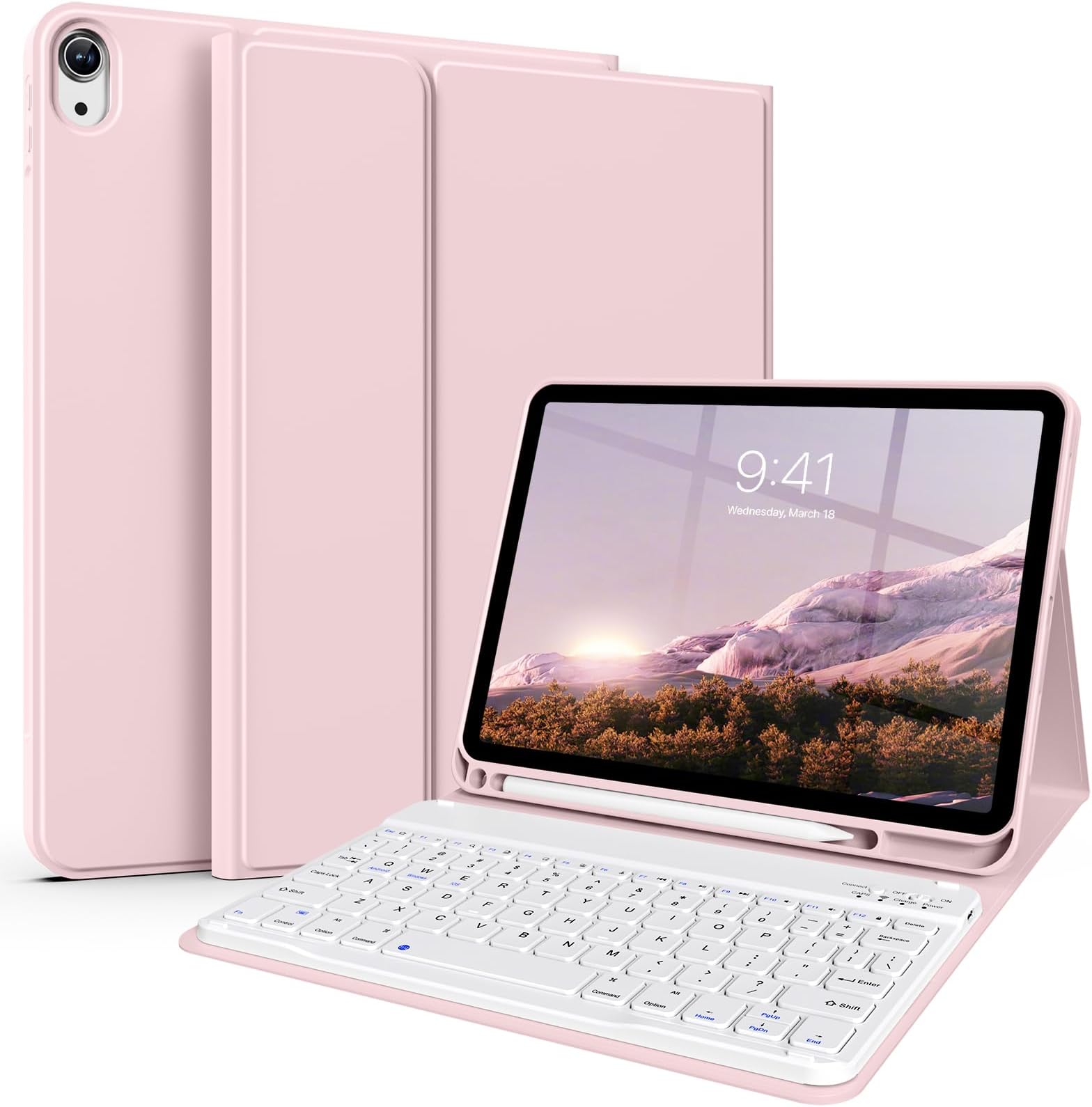 iPad Case Keyboard 10.2 10.5 in with Mouse, for iPad 2021 9th/2020 8th ...