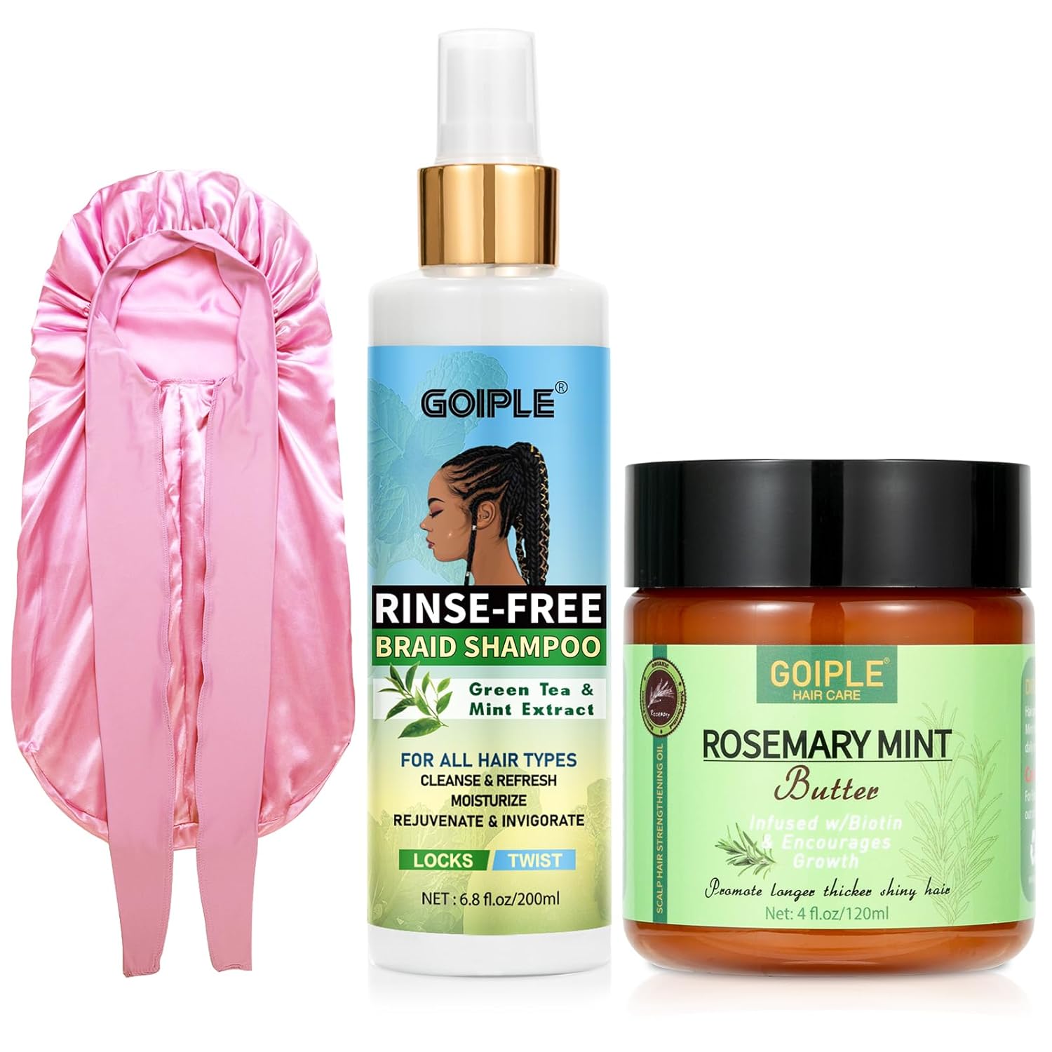 Amazon.com : No-Water Braid Shampoo for Locs, Twists, Weaves - Rinse ...