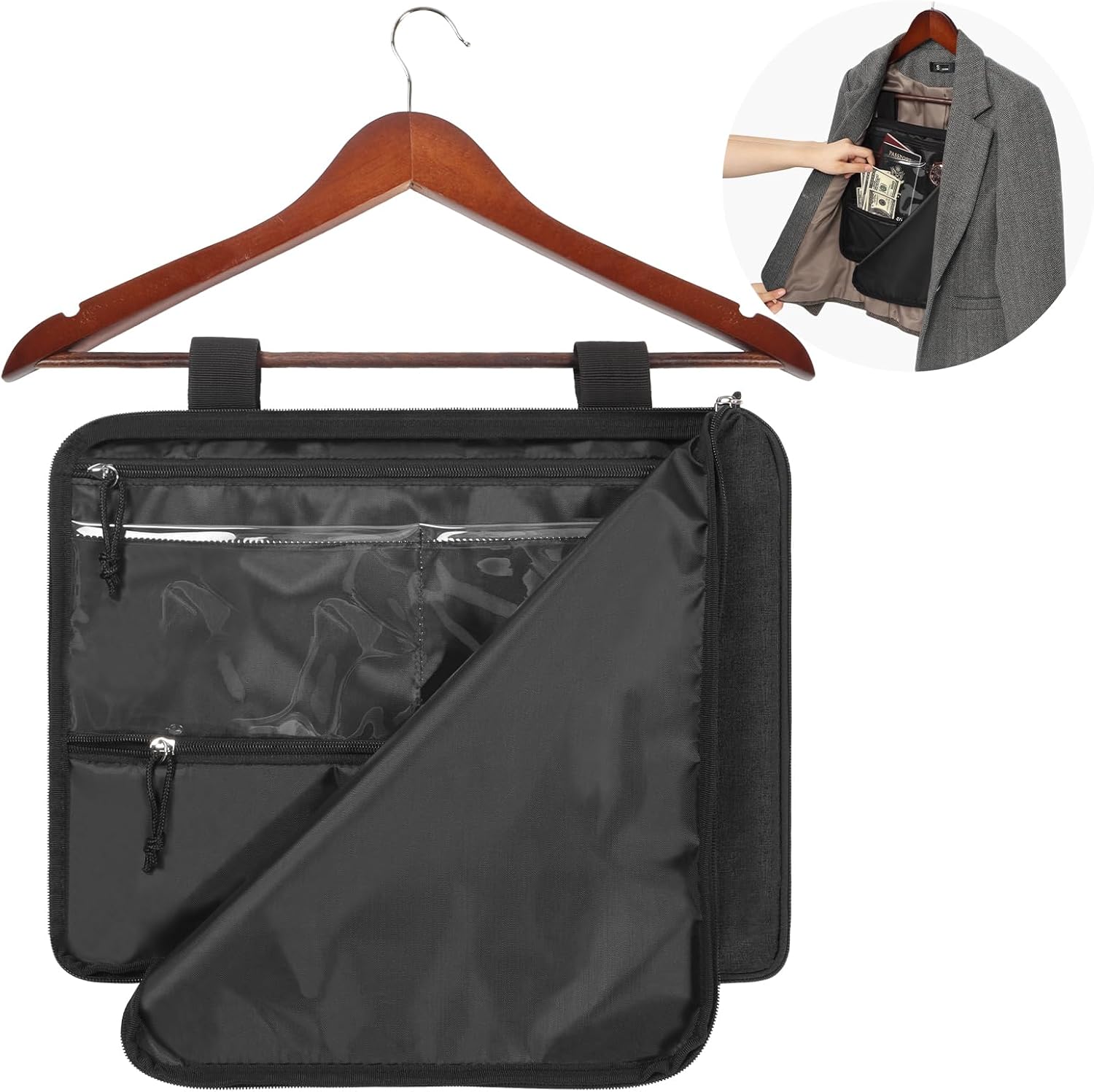 Hanger Diversion Safe Bag, Hidden Safes Pocket for Cash, Waterproof ...