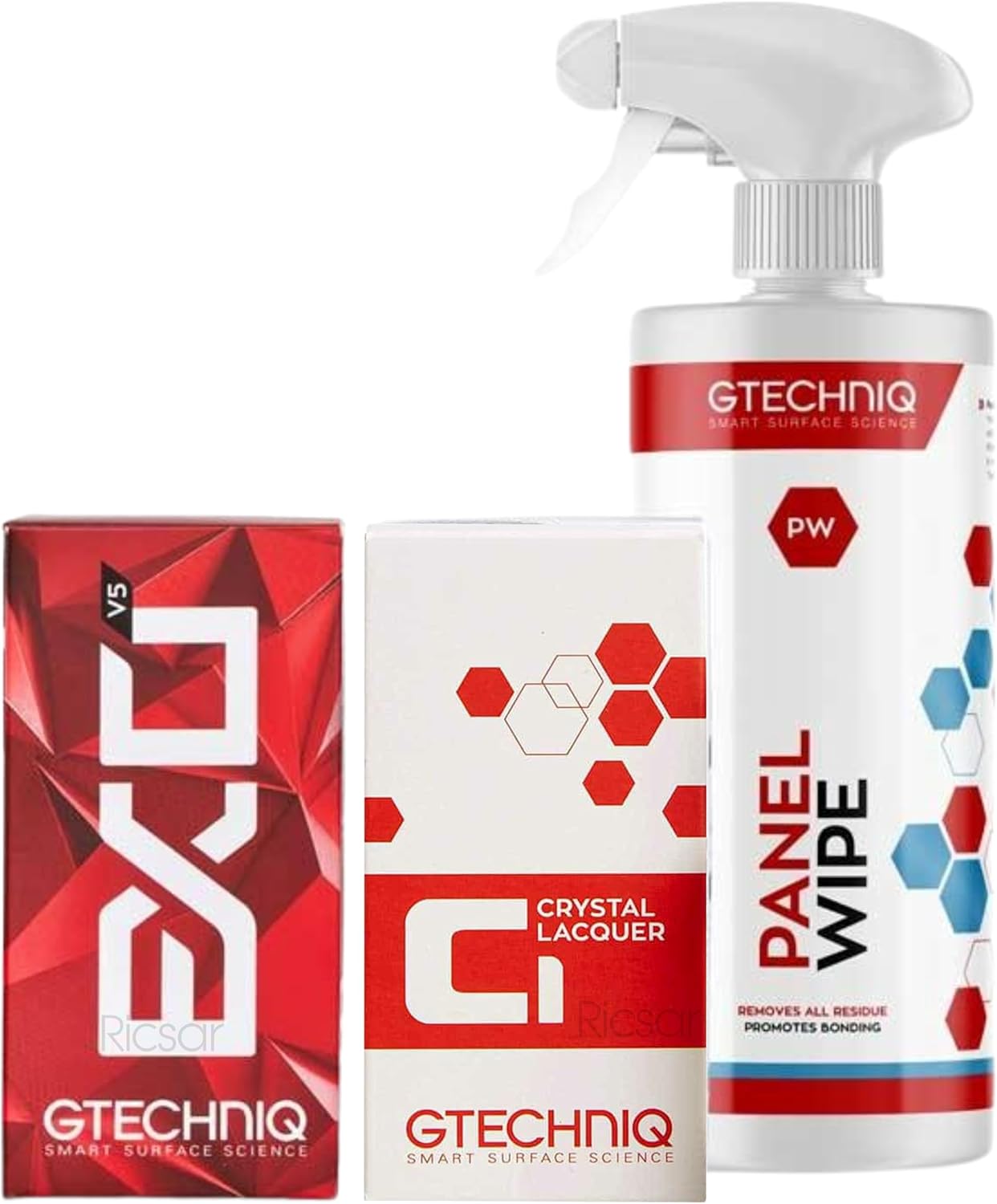 Gtechniq C1 Crystal Lacquer & EXO V5 30ml + Panel Wipe 250ml Ceramic ...