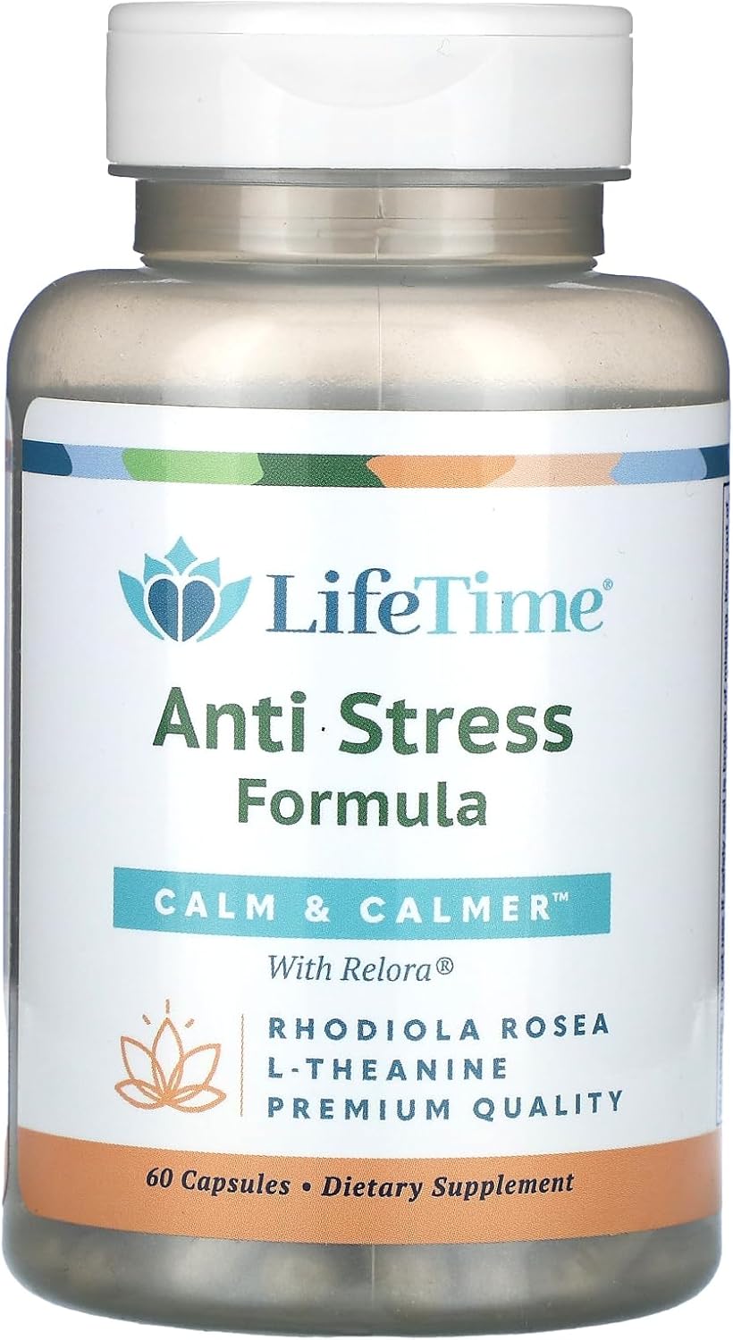 Amazon.com: LIFETIME Calm & Calmer Anti-Stress Formula | w/Rhodiola ...